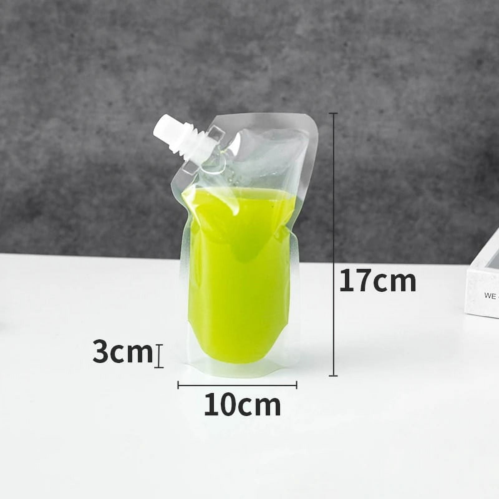 CHUNTIAN StoBag 100pcs Transparent Plastic Liquid Packaging Reusable ...