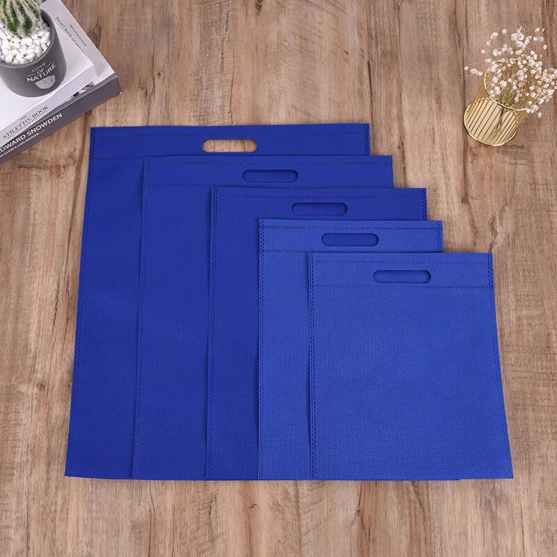 CHUNTIAN StoBag 10pcs Non Woven Shopping Tote Bags Reusable Fabric ...