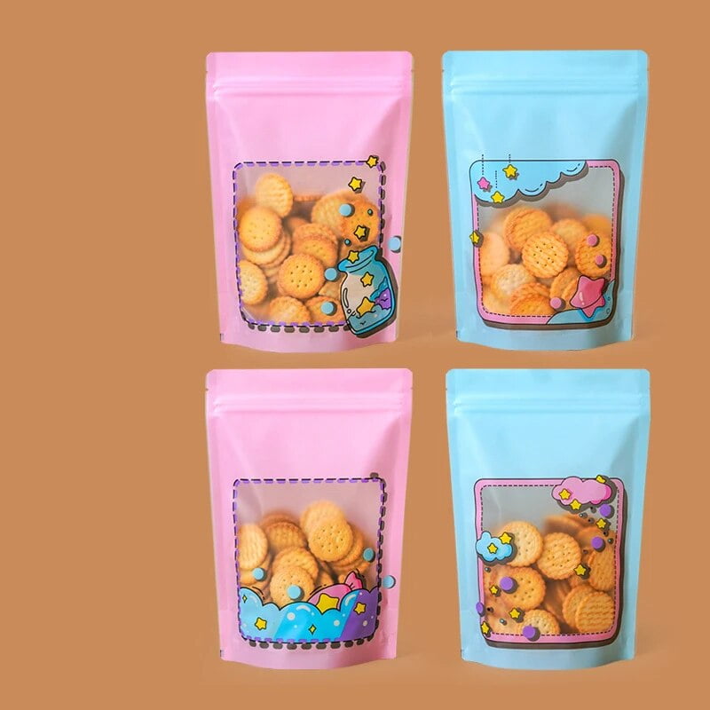 CHUNTIAN StoBag 50/100pcs Food Packaging Ziplock Bags Cartoon with ...
