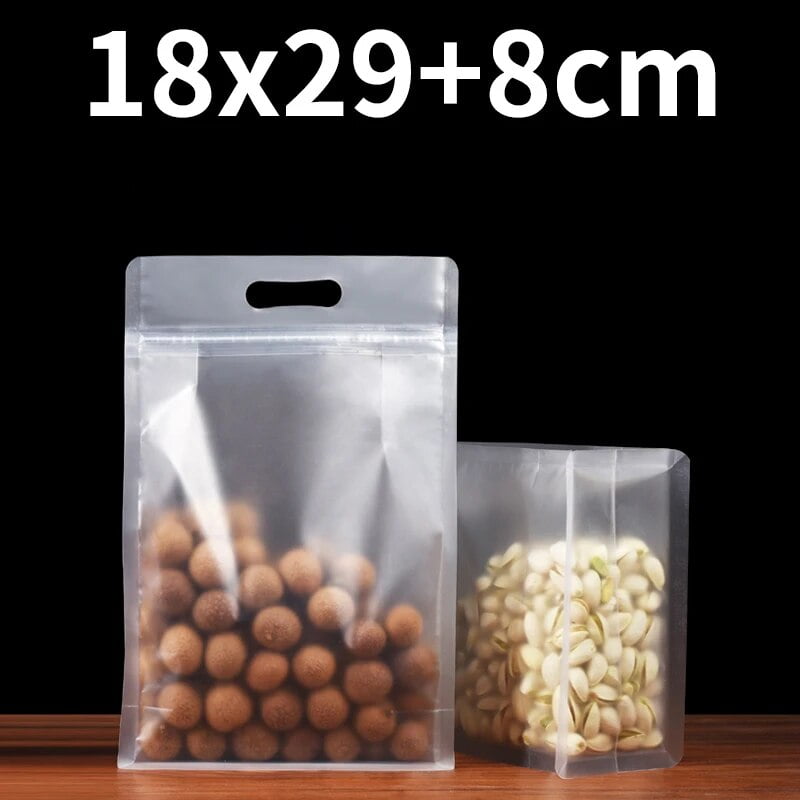 CHUNTIAN StoBag 50pcs Food Packaging Ziplock Bags Stand Up Transparent ...