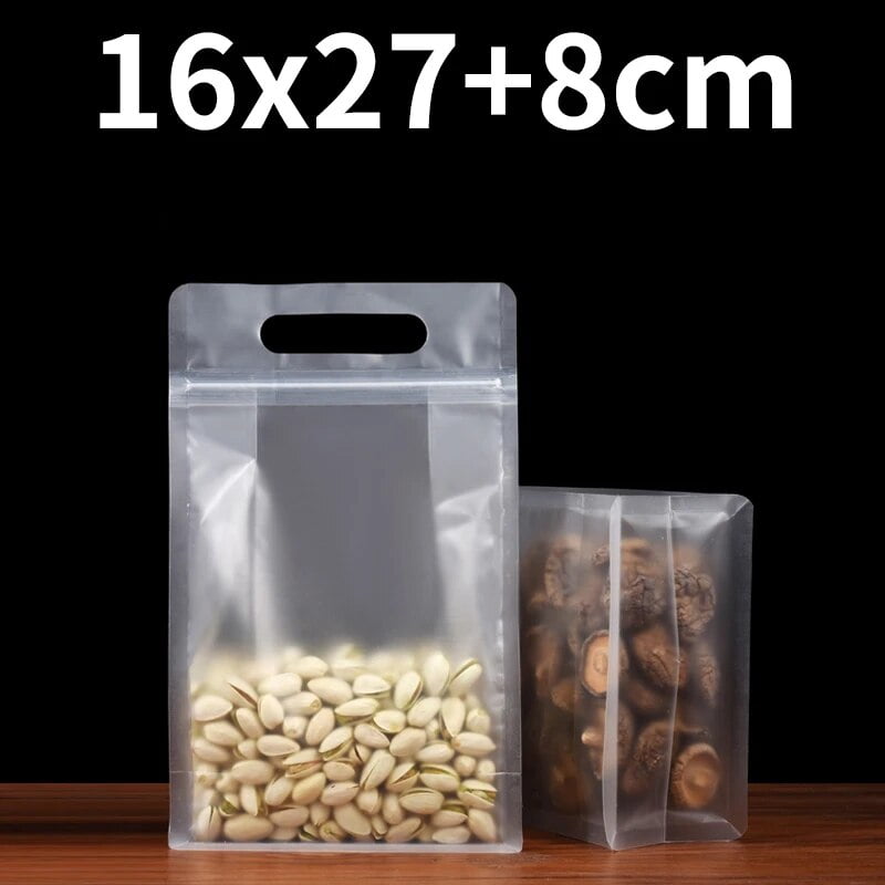 CHUNTIAN StoBag 50pcs Food Packaging Ziplock Bags Stand Up Transparent ...