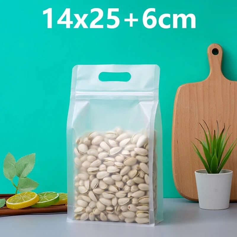 CHUNTIAN StoBag 50pcs Food Packaging Ziplock Bags with Handle ...