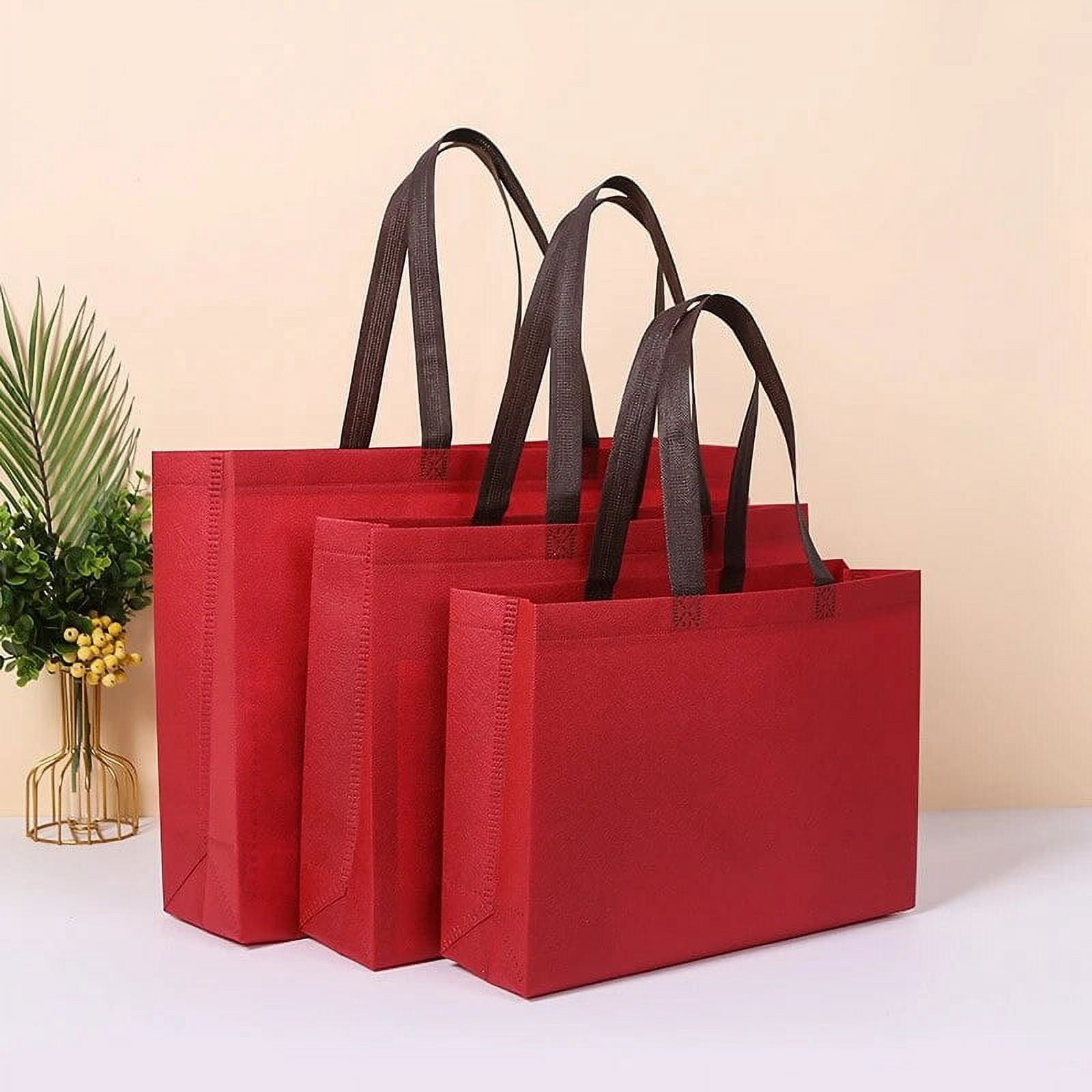 CHUNTIAN StoBag 50pcs Wholesale Non-woven Shopping Tote Shoulder Bag Large Fabric Eco Reusable ...