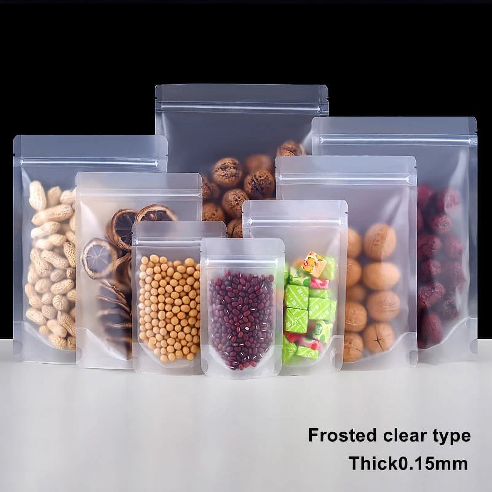 CHUNTIAN StoBag Transparent Frosted Food Packaging Ziplock Bag Clear ...