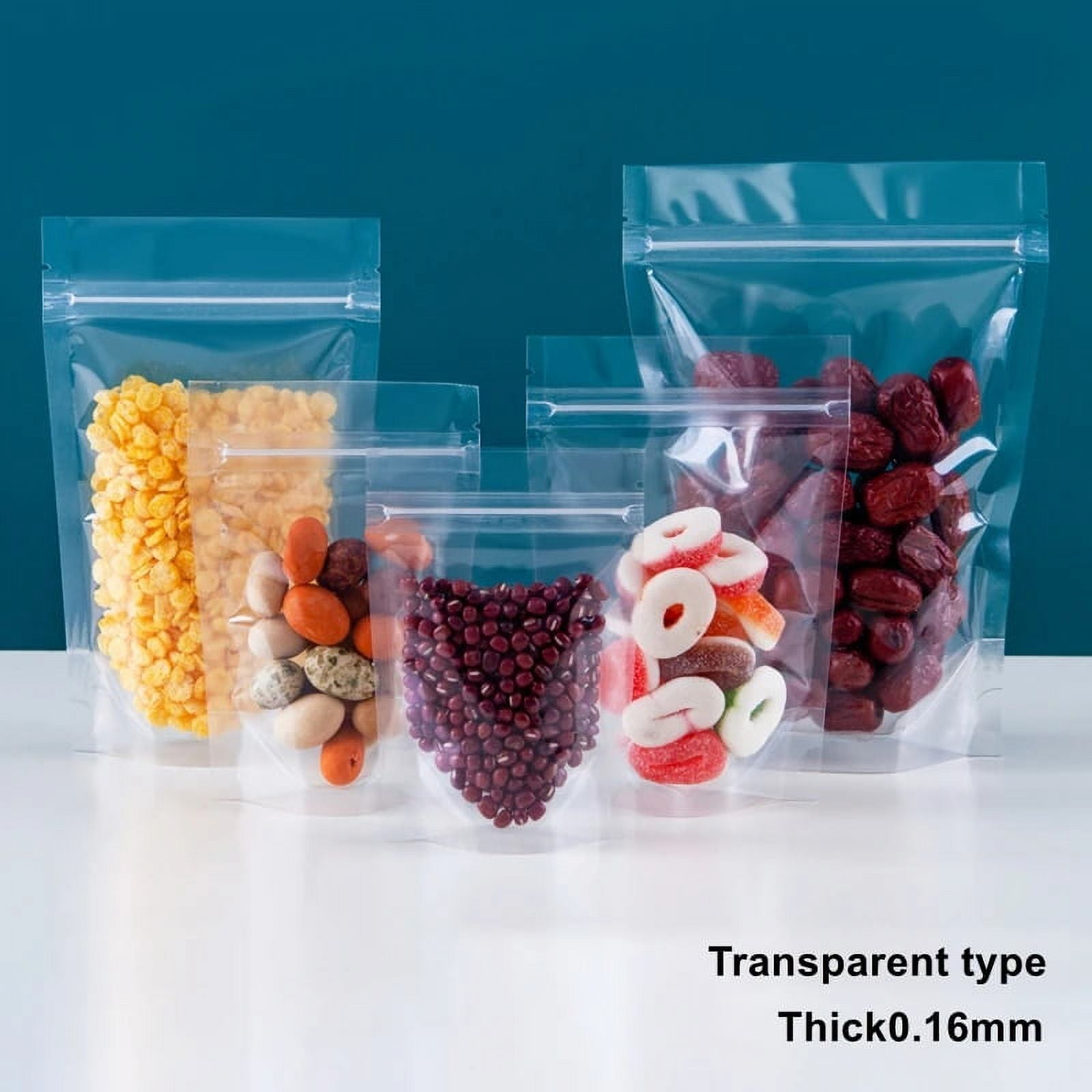 CHUNTIAN StoBag Transparent Frosted Food Packaging Ziplock Bag Clear ...