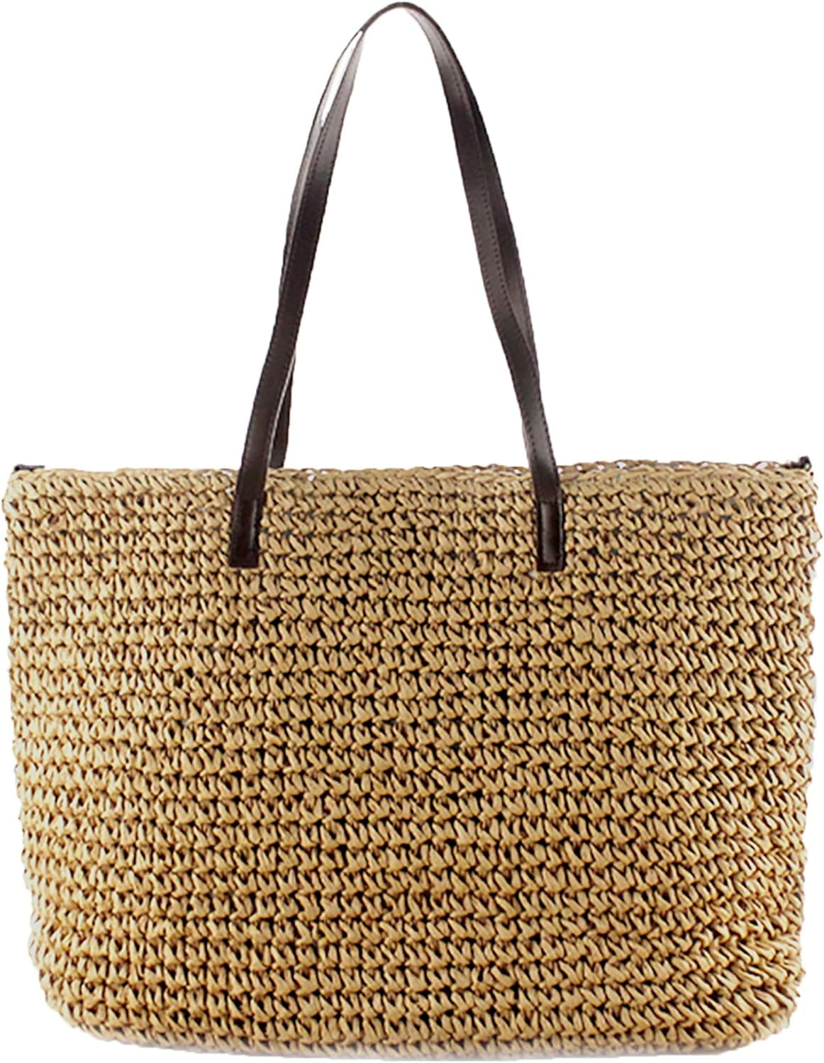 CHUNTIAN Straw Bag Women Straw Woven Tote Large Beach Handmade Weaving ...