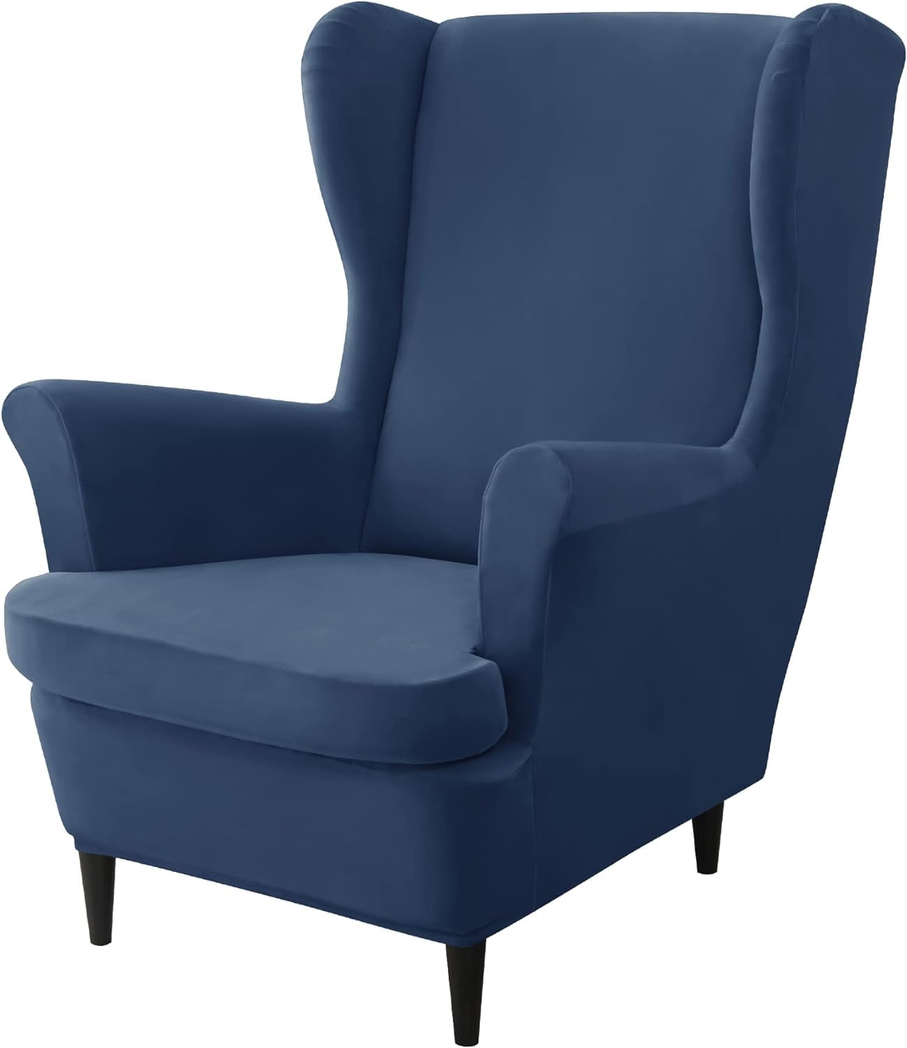 CHUNTIAN Stretch Wingback Chair Covers, 2 Piece Wing Chair Slipcovers ...