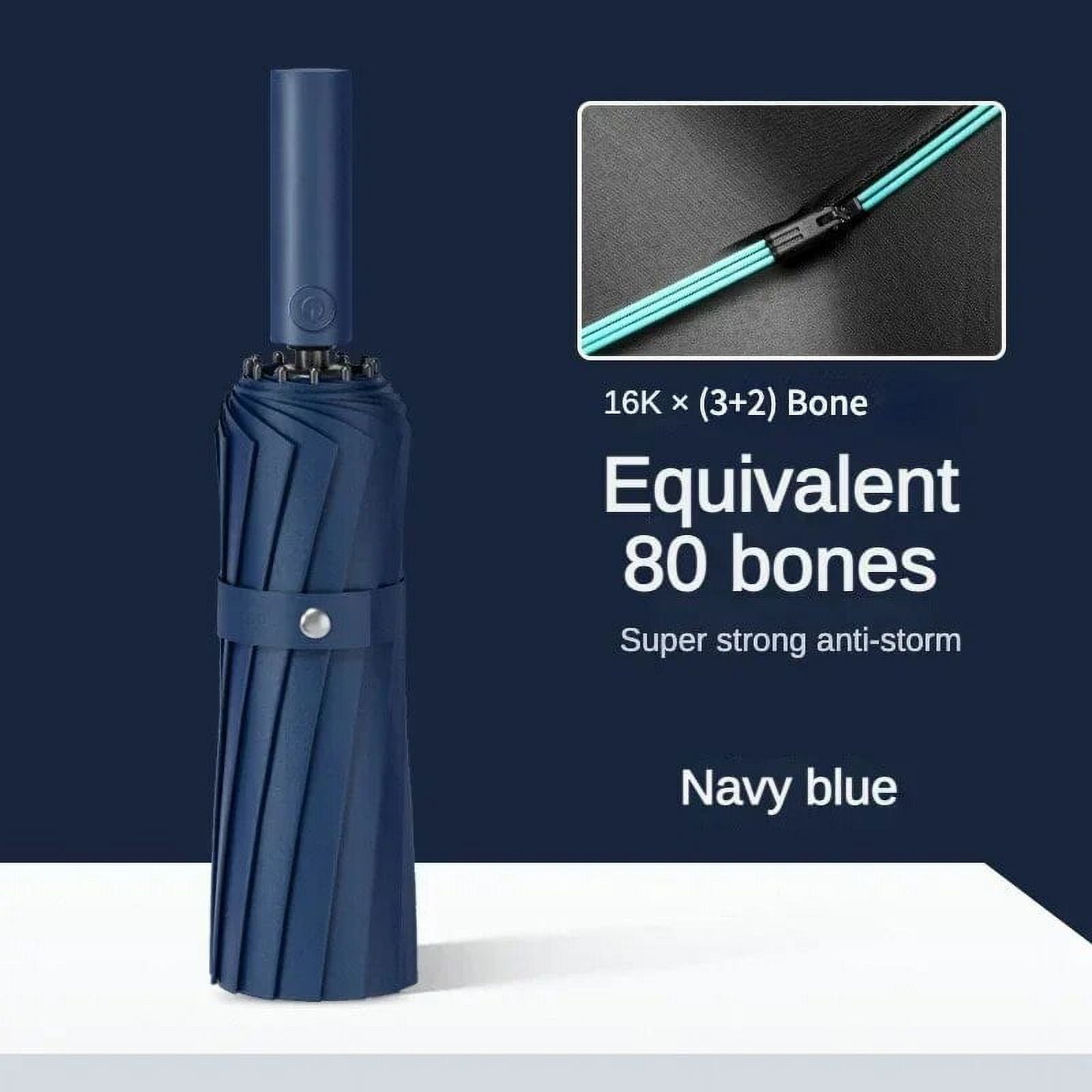 CHUNTIAN Super Strong Windproof Automatic Folding Men Umbrella, 72/80 ...