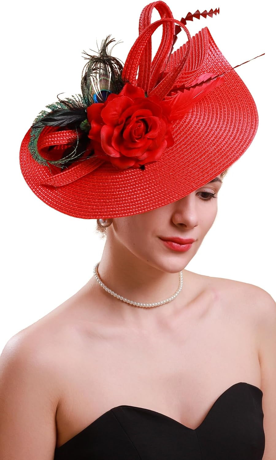 CHUNTIAN Tea Party Hats Fascinators for Women Kentucky Derby Headpiece ...