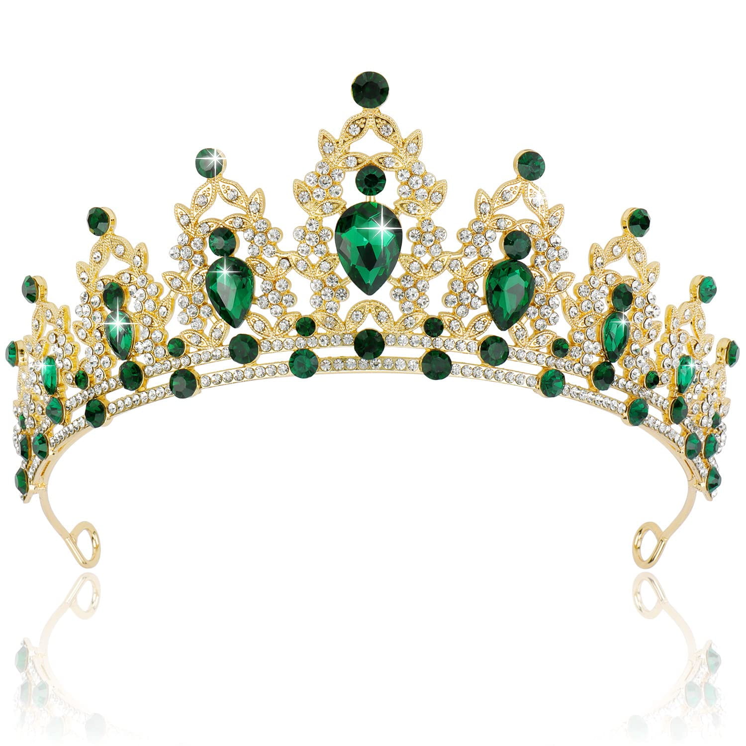 CHUNTIAN Tiaras for Girls AB Silver Crown Crystal Princess Crown ...