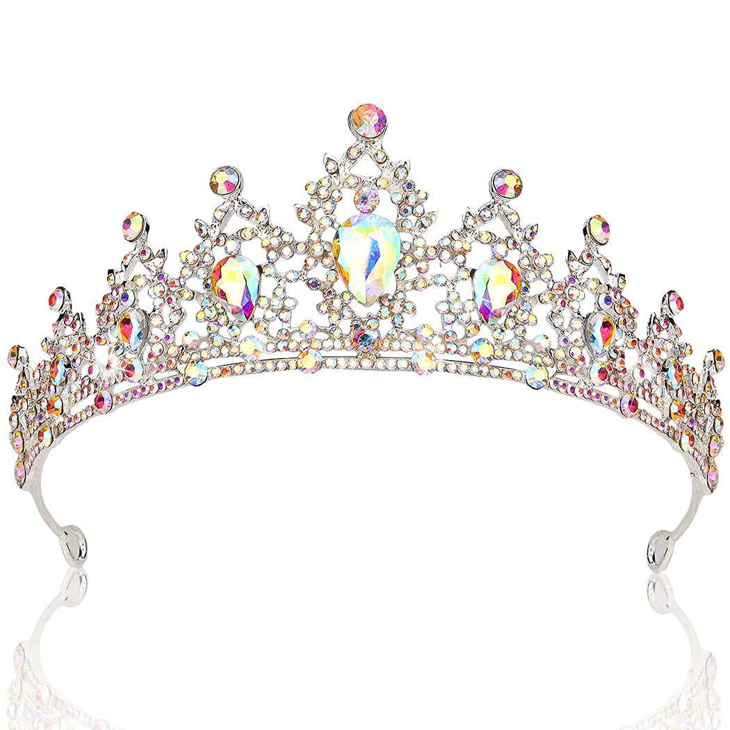 CHUNTIAN Tiaras for Women, Crystal Crown Green Tiara Crowns for Women ...