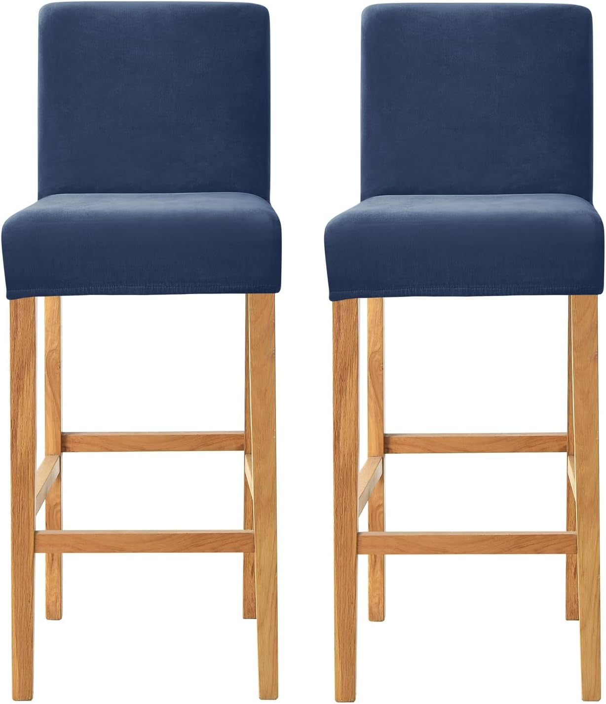 CHUNTIAN Velvet Counter Stool Pub Chair Covers - Removable and ...