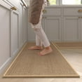 CHUNTIAN Washable Non-slip Kitchen Rug Faux Sisal Running Rug, Faux ...