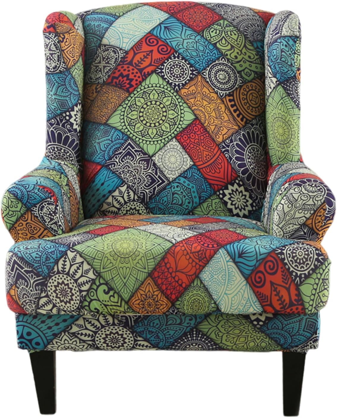 CHUNTIAN Wingback Chair Covers Slipcovers 2 Piece Stretch Wing Chair ...