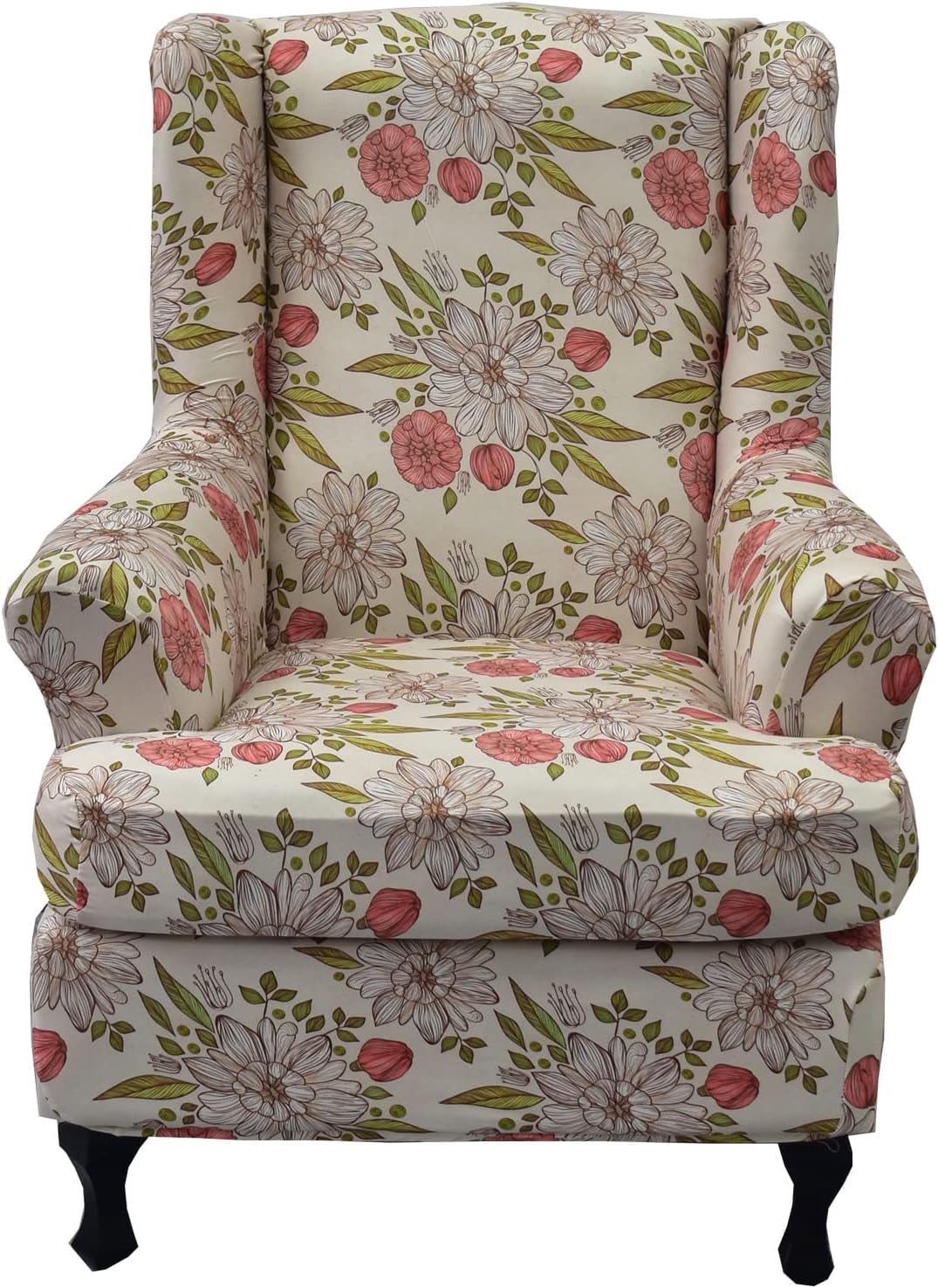 CHUNTIAN Wingback Chair Covers Slipcovers 2 Piece Stretch Wing Chair ...