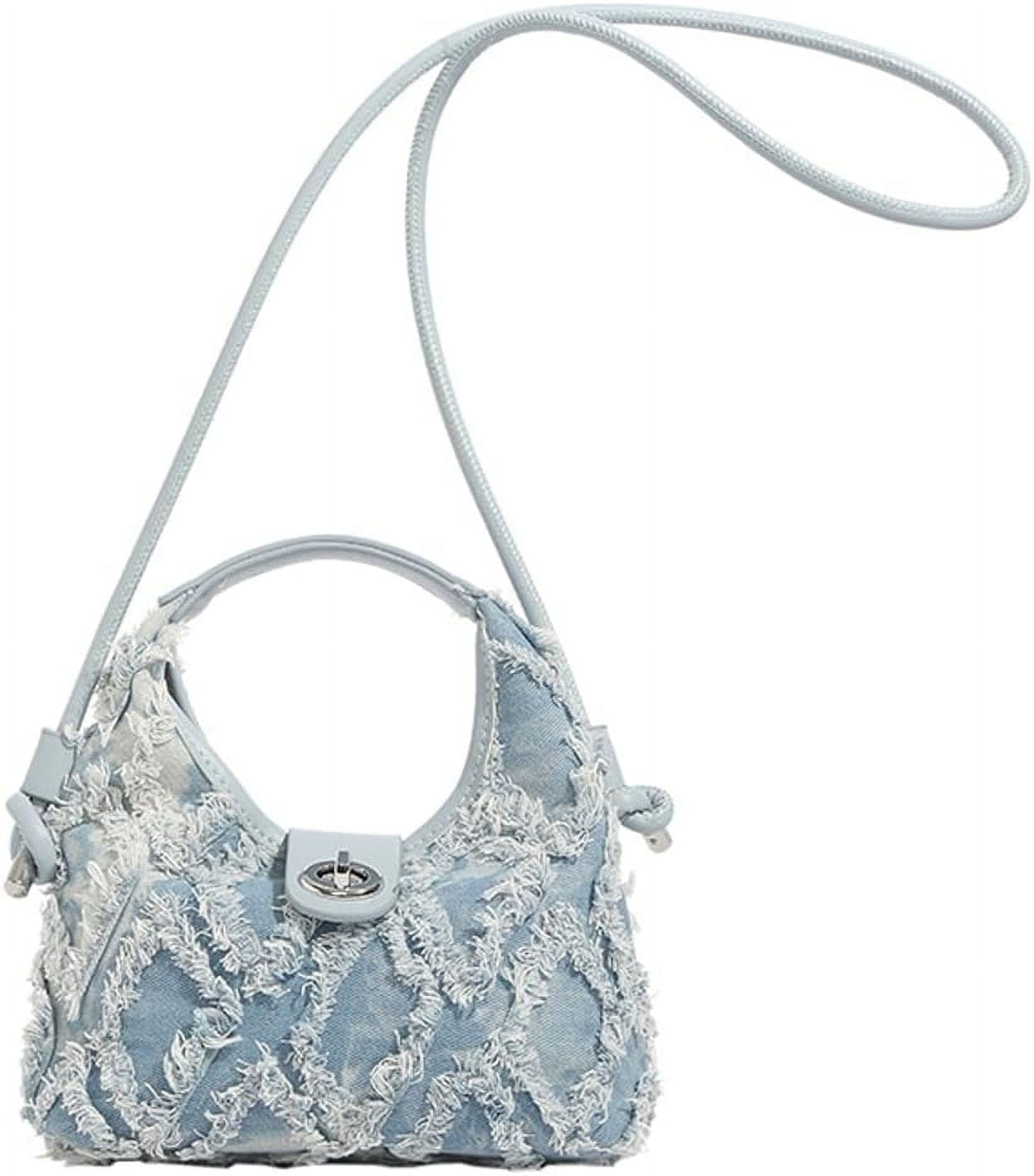 CHUNTIAN Women's Denim Handbags Retro Summer Shoulder Bag Purse ...