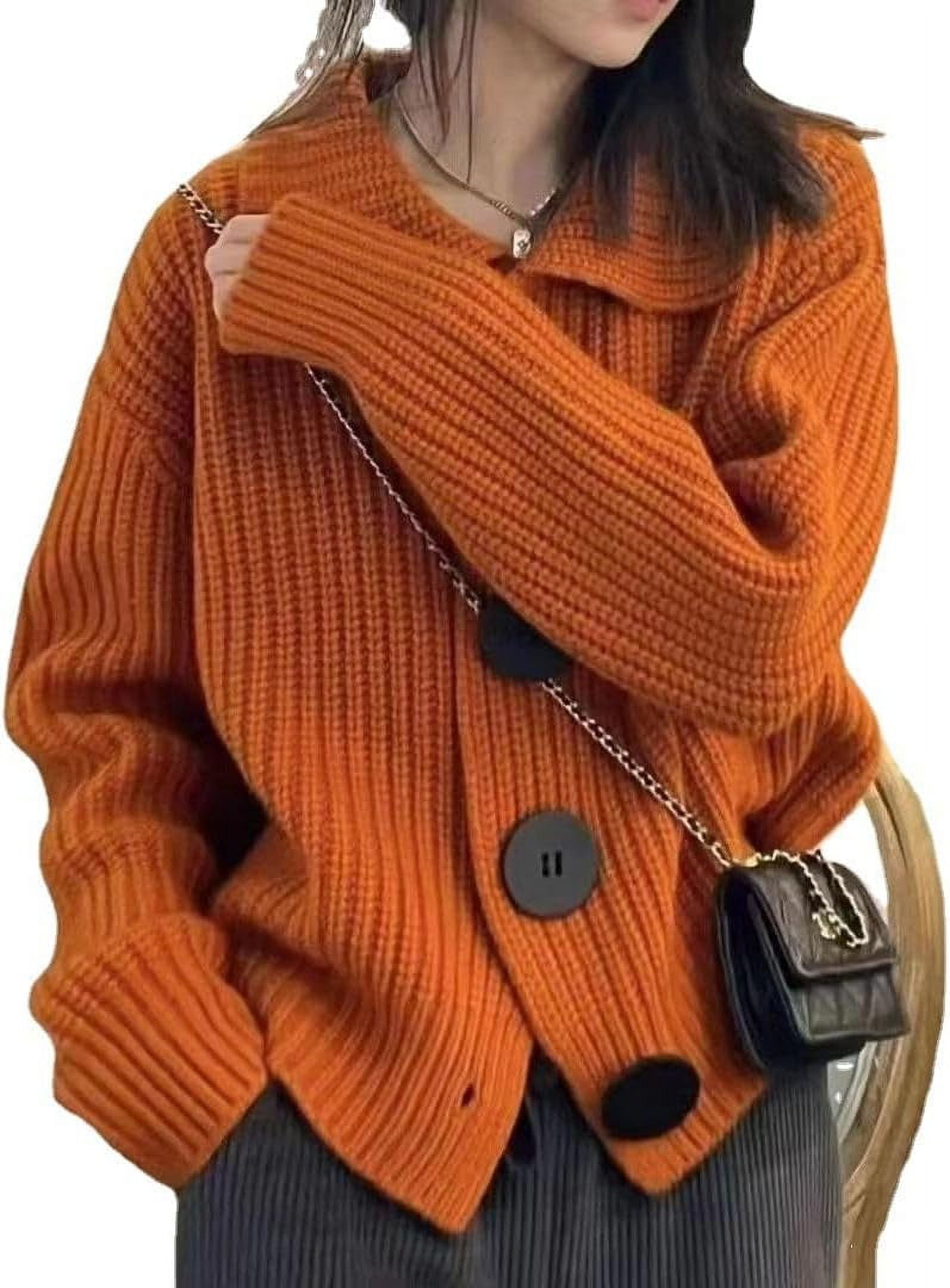 CHUNTIAN Y2K Hip Hop Oversized Sweater Fairy Grunge Knitted Cardigans ...