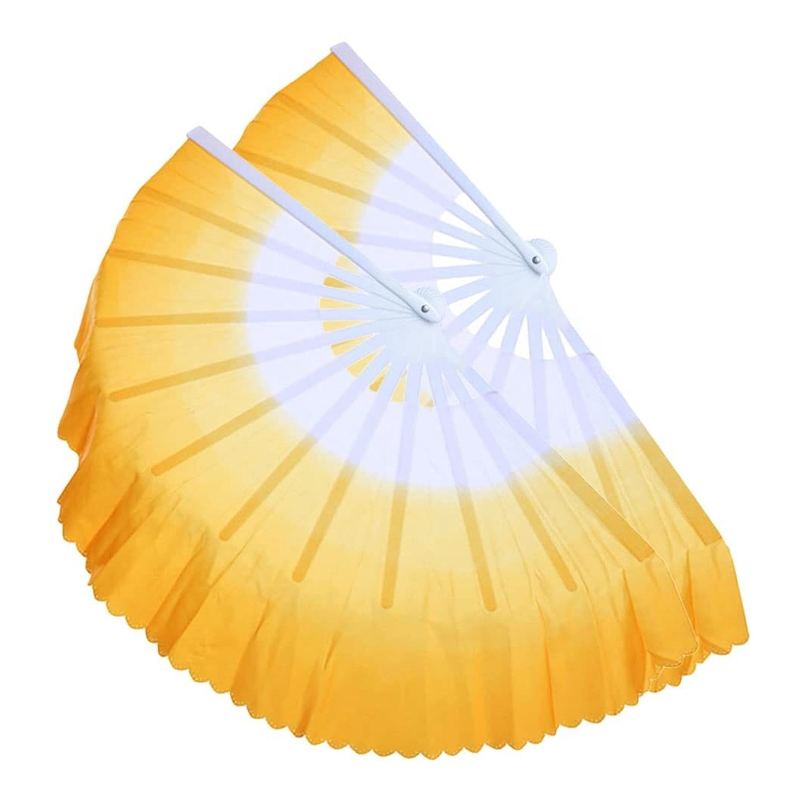 CHUNYAN 2Pcs dance fans, traditional Tai Chi fan, elegant Tai Chi Kung ...