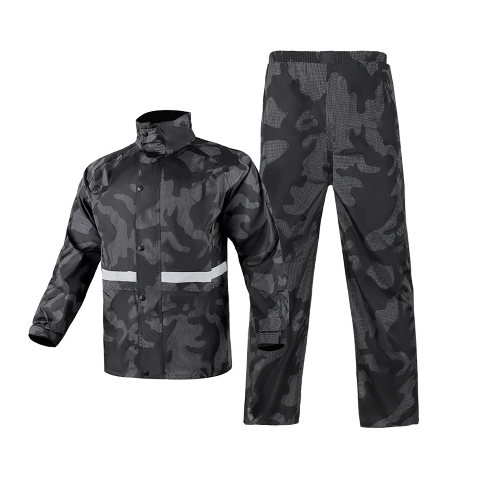 CHUNYAN Camouflage raincoat rain pants suit waterproof and breathable ...
