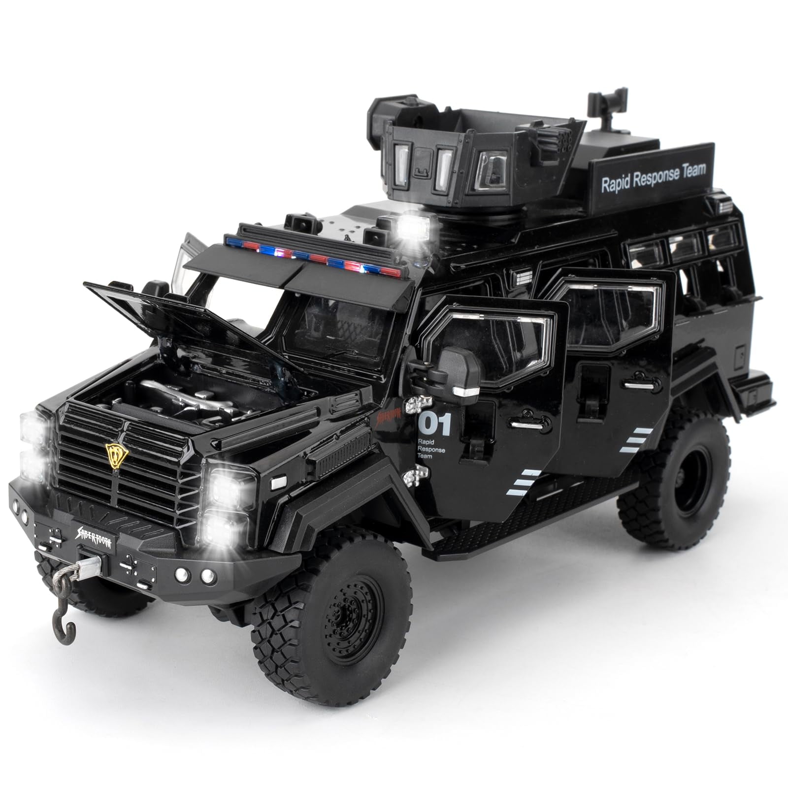 CHUNYAN Compatible for 1:24 Alloy Armored Car Model, Collectible ...