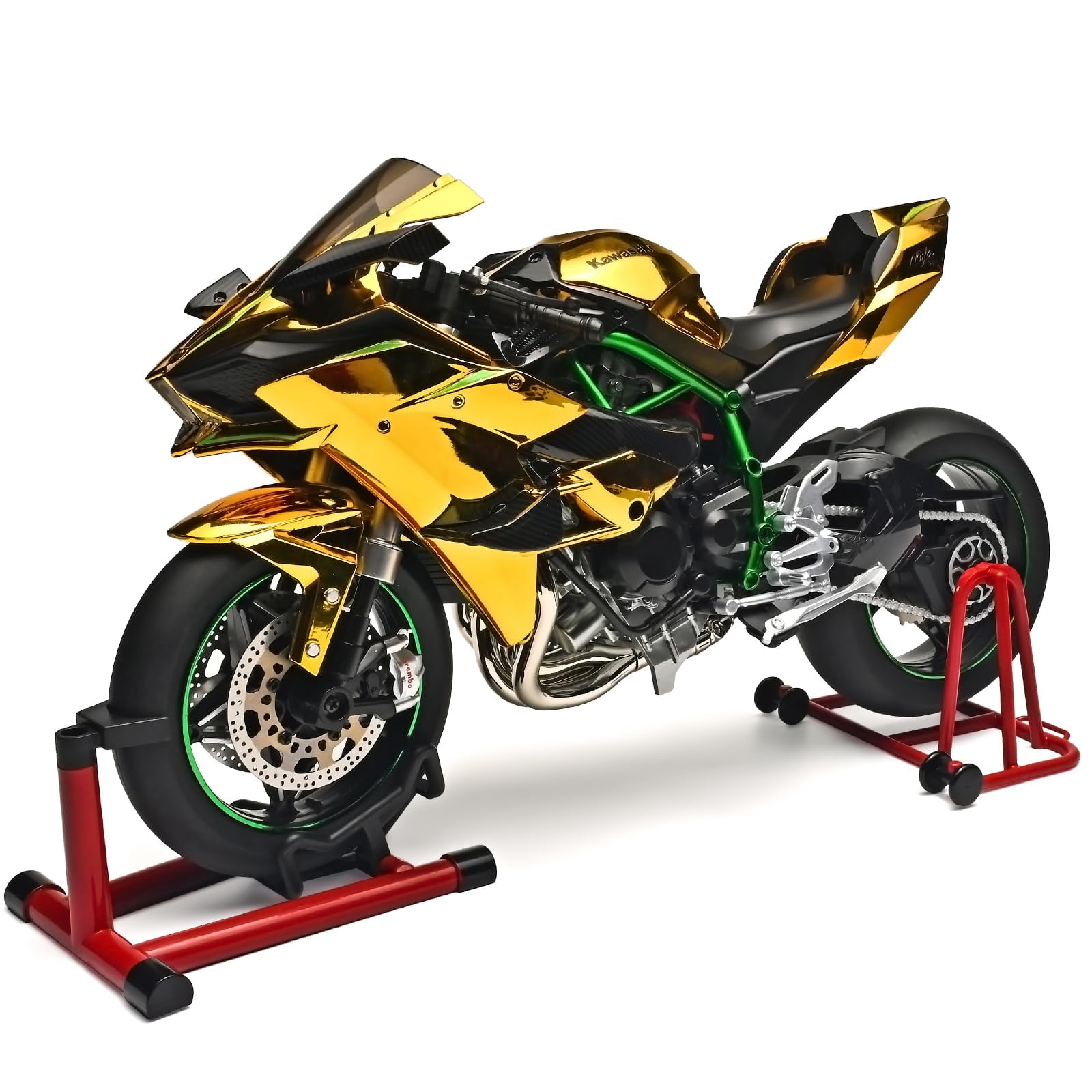 CHUNYAN Die Cast Motorcycle 1:6 Scale for Kawasaki H2R Motorcycles ...
