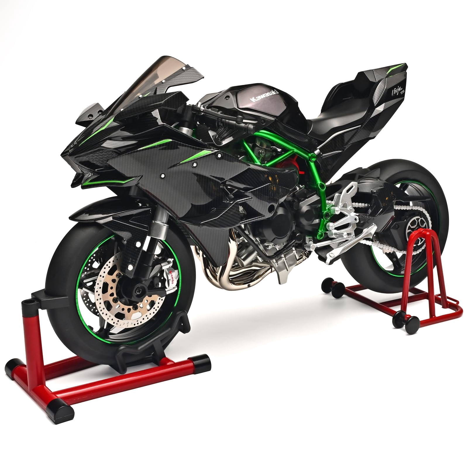 CHUNYAN Die Cast Motorcycle 1:6 Scale for Kawasaki H2R Motorcycles ...