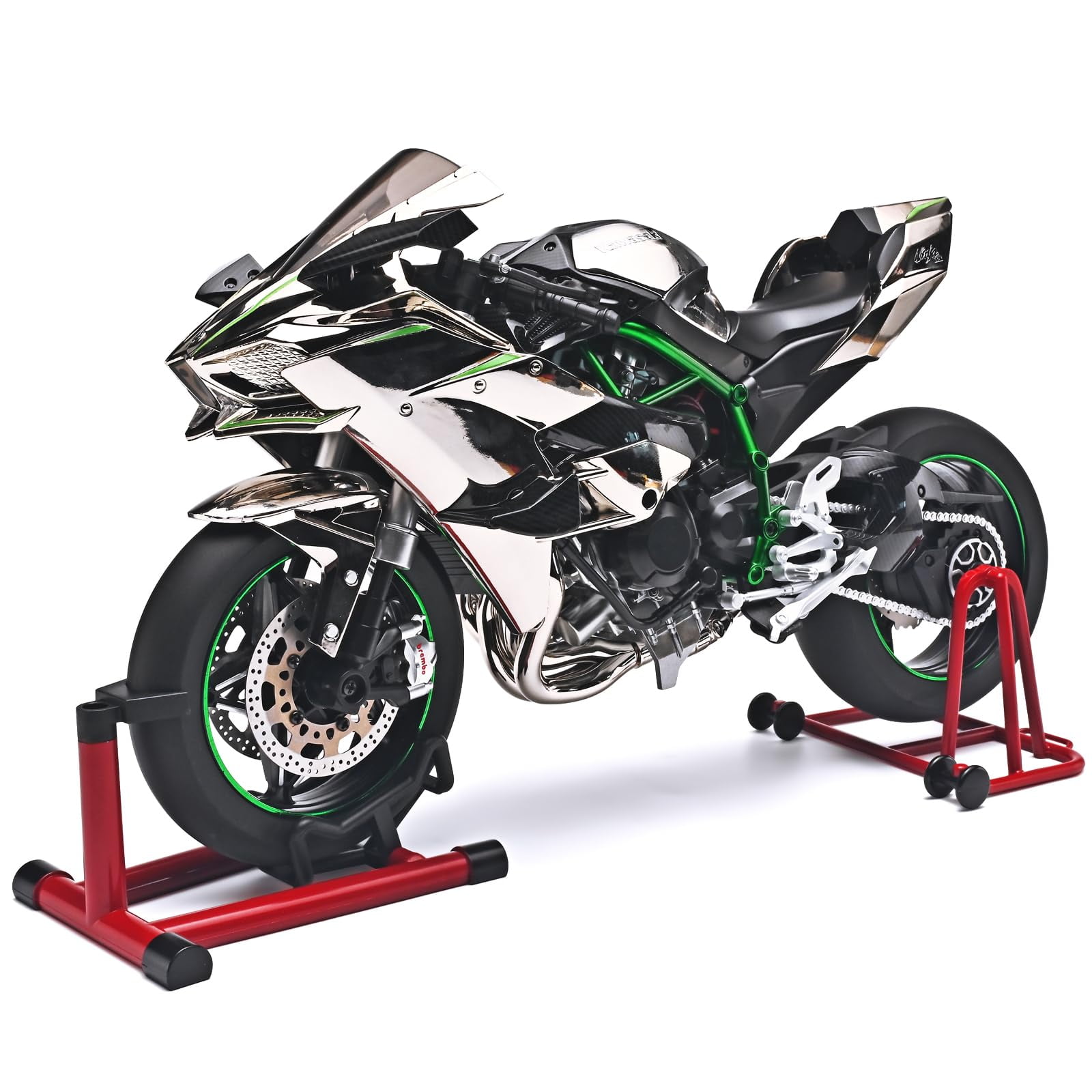 CHUNYAN Die Cast Motorcycle 1:6 Scale for Kawasaki H2R Motorcycles ...