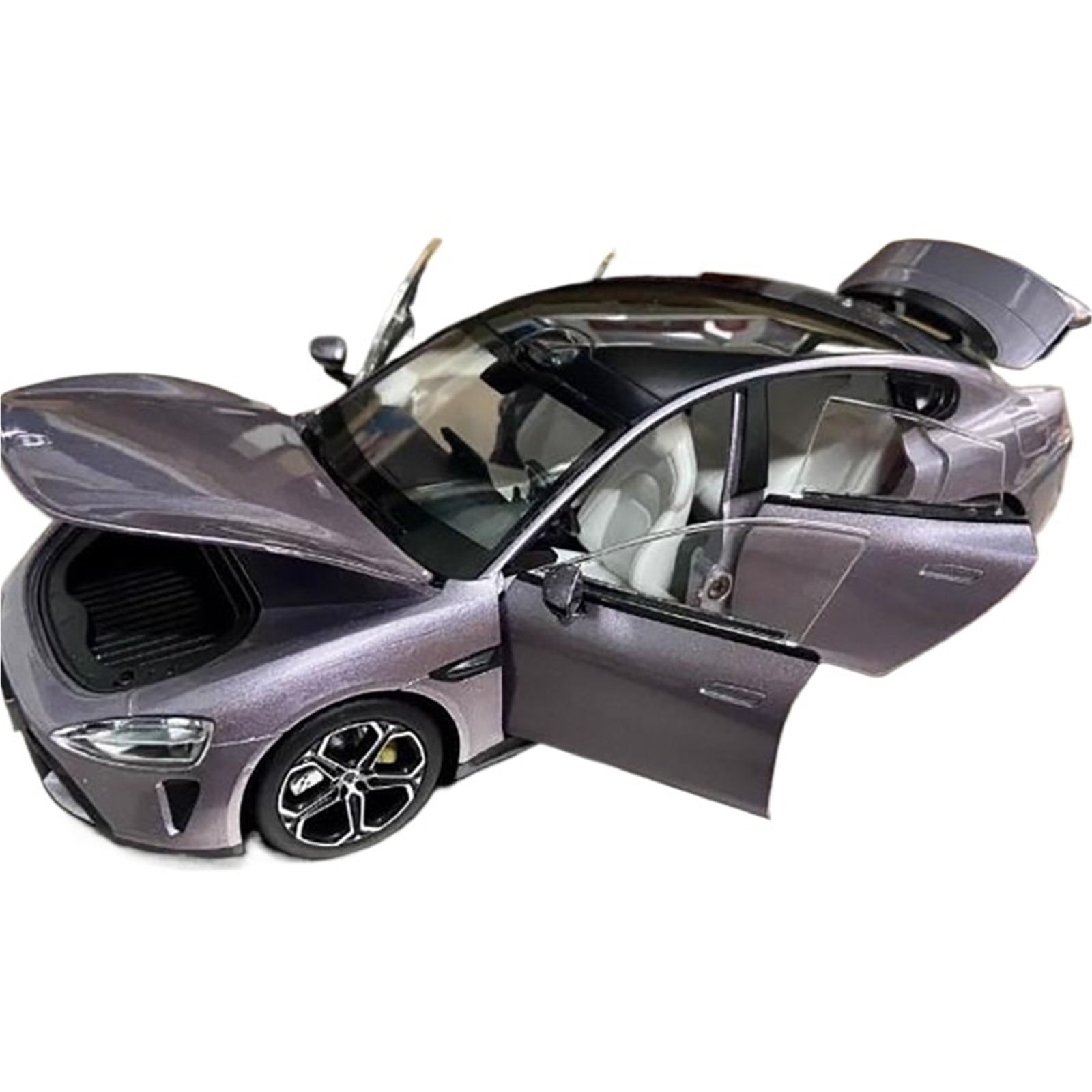 CHUNYAN Diecast Scale 1/24 XIAOMI SU7 Car Model Su-7 Alloy Simulation Static Car Toy Collection ...