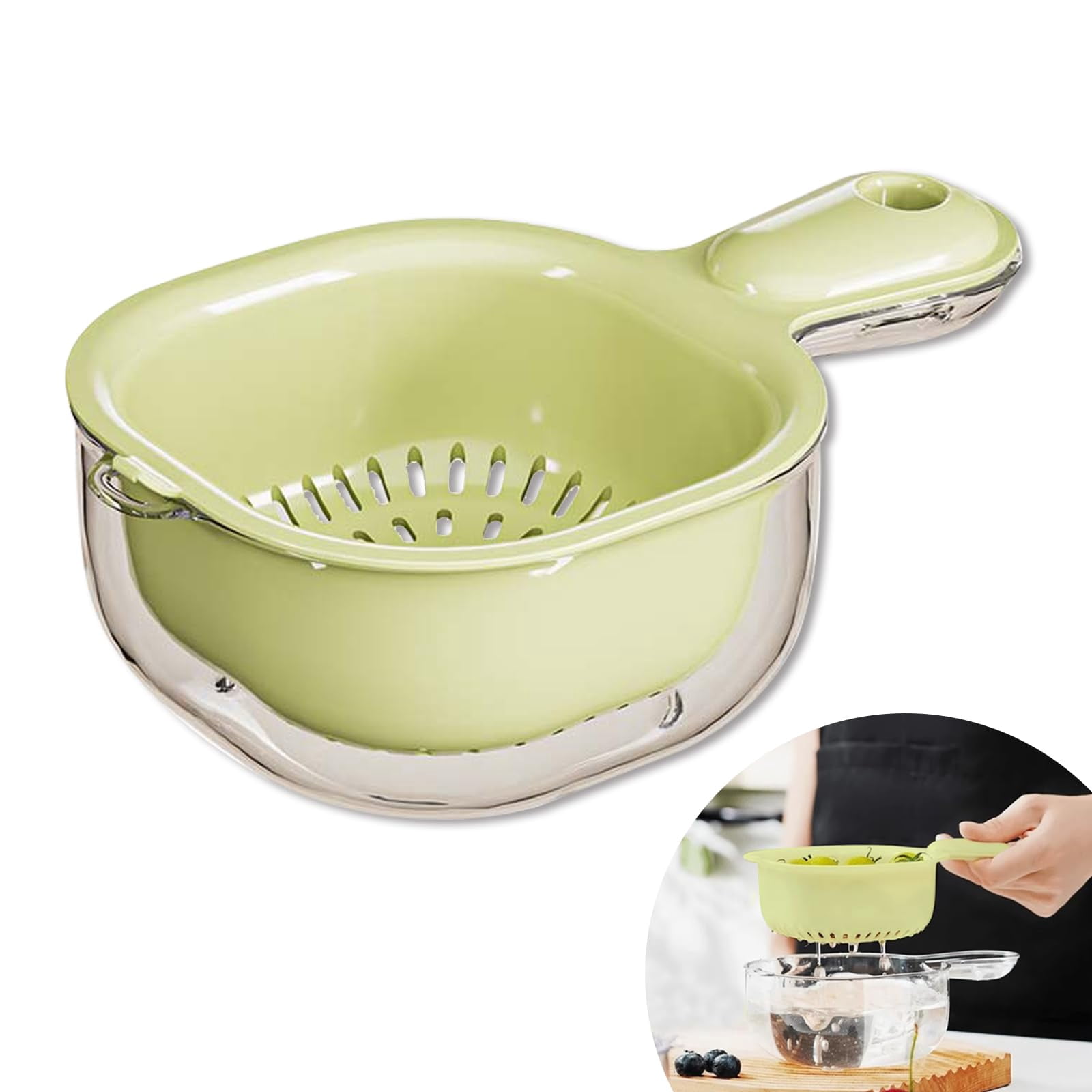 CHUNYAN Fruit water filter basket, double vegetable filter basket ...