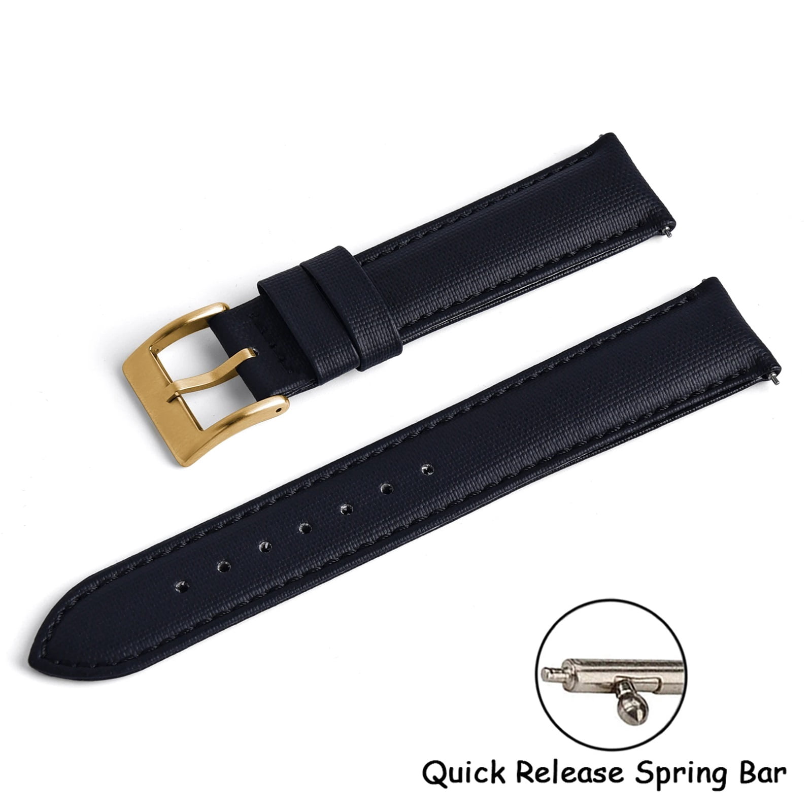 CHUNYAN New Style Two-Sided Design Quality Sailcloth Watch Strap 22mm ...