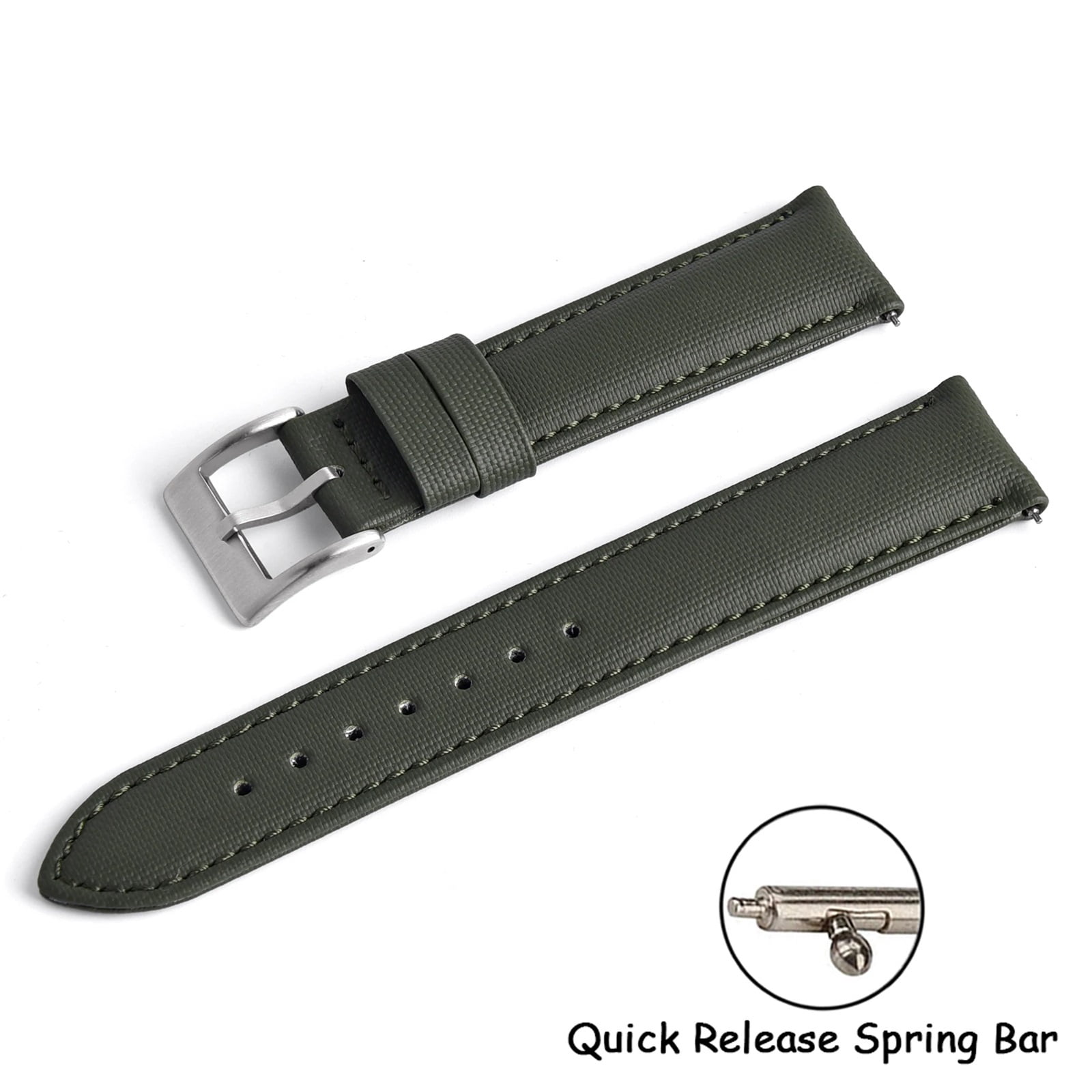 CHUNYAN New Style Two-Sided Design Quality Sailcloth Watch Strap 22mm ...