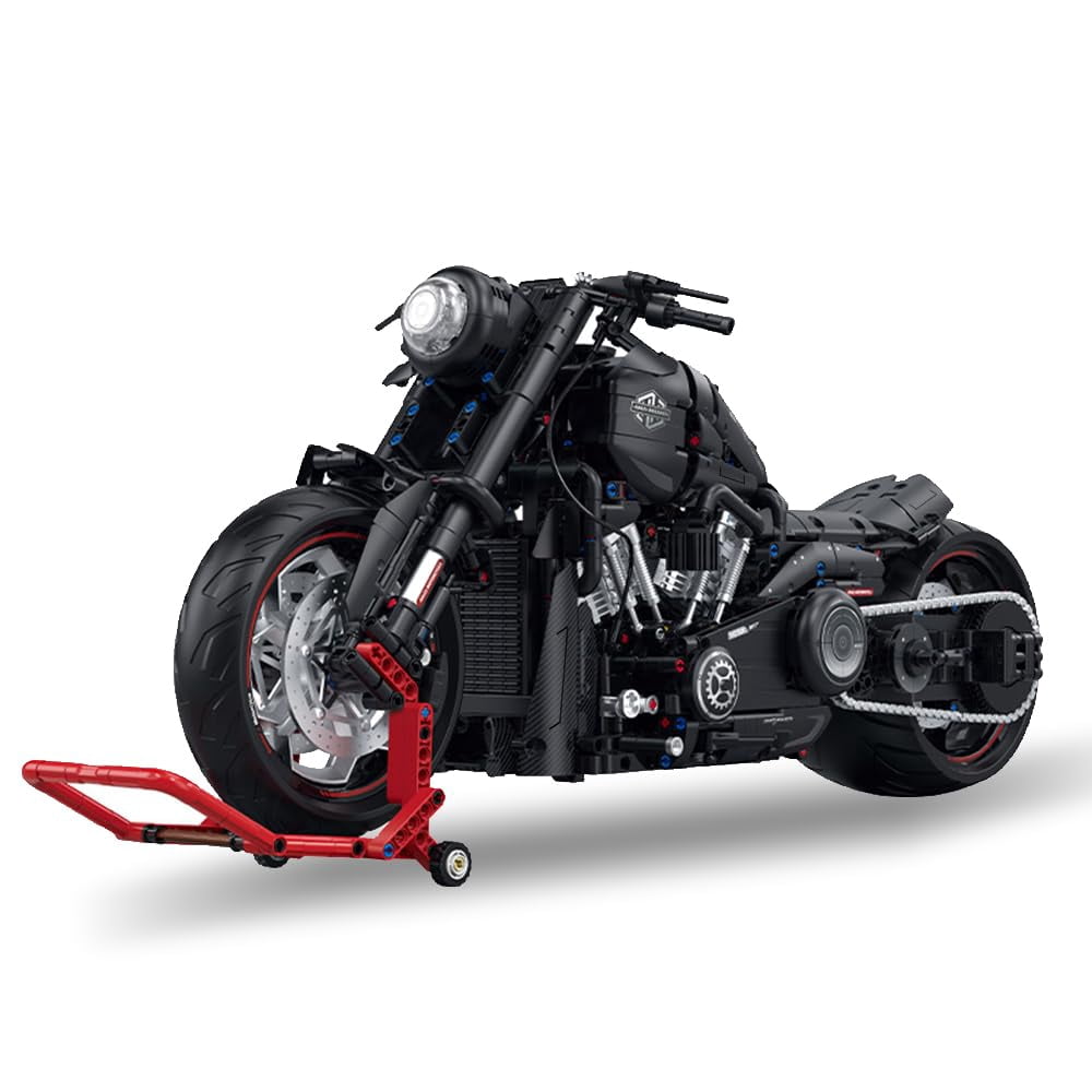 CHUNYAN Technology Motorcycle Building Block Kit, 2260 Pieces MOC 1:5 ...