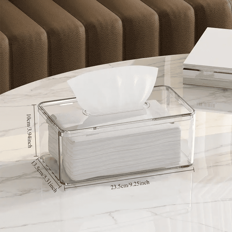 CHUNYAN Transparent tissue box Tissue dispenser Napkin box Car home ...