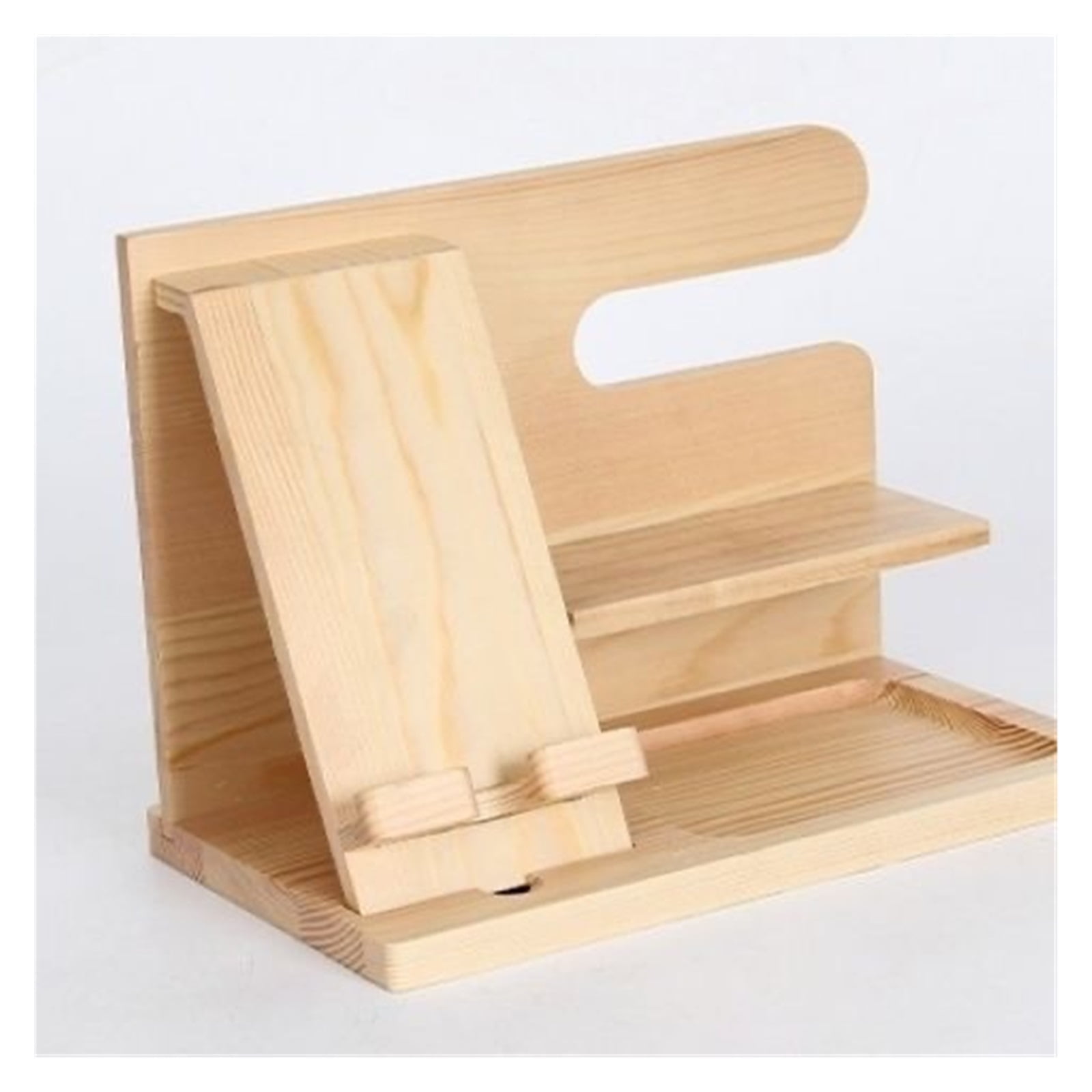 CHUNYAN Wooden Mobile Phone Storage Rack Office Desktop Charging Stand ...