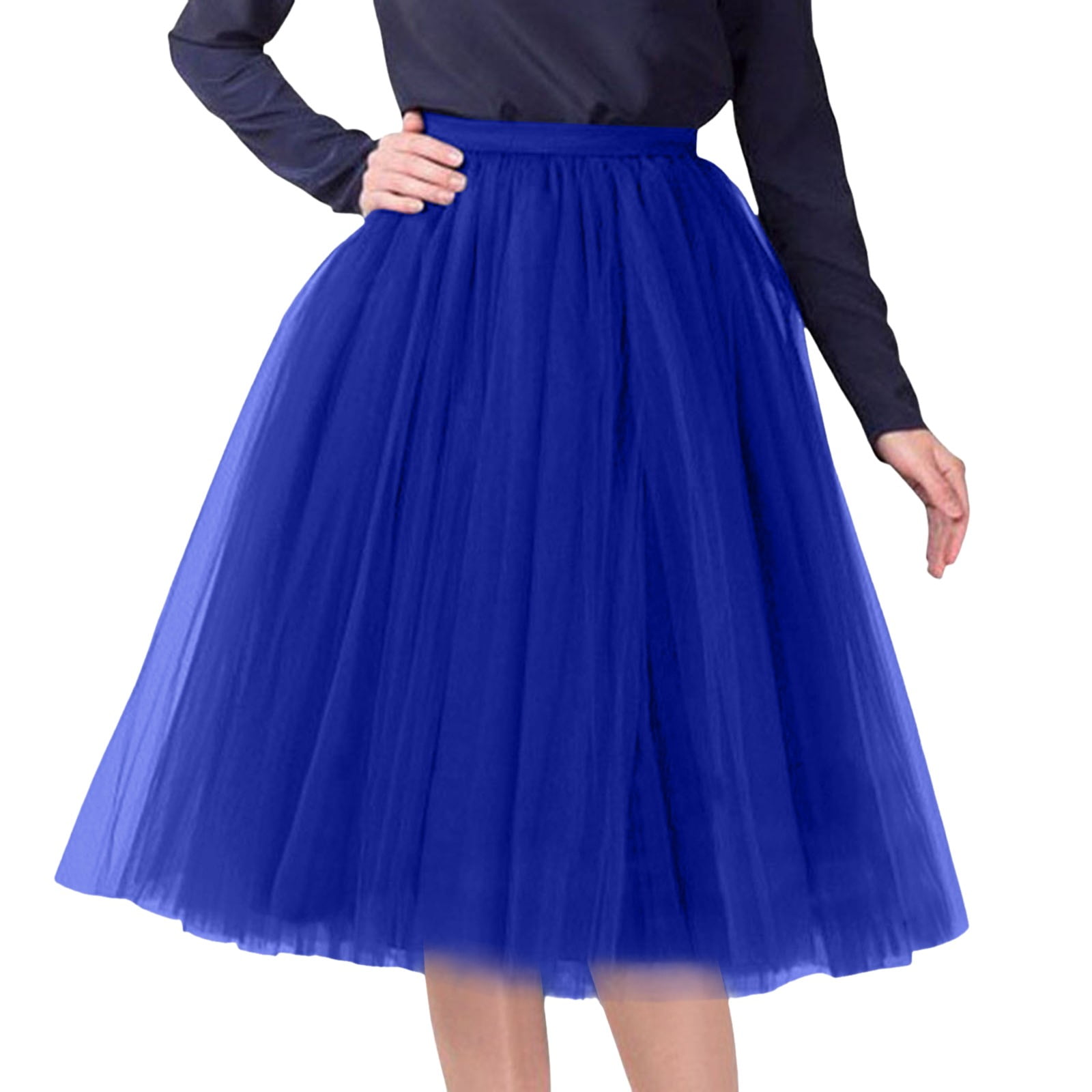 CHUOU Adult A-line Tulle Skirt Bridesmaid Petticoat Tutu for Women ...