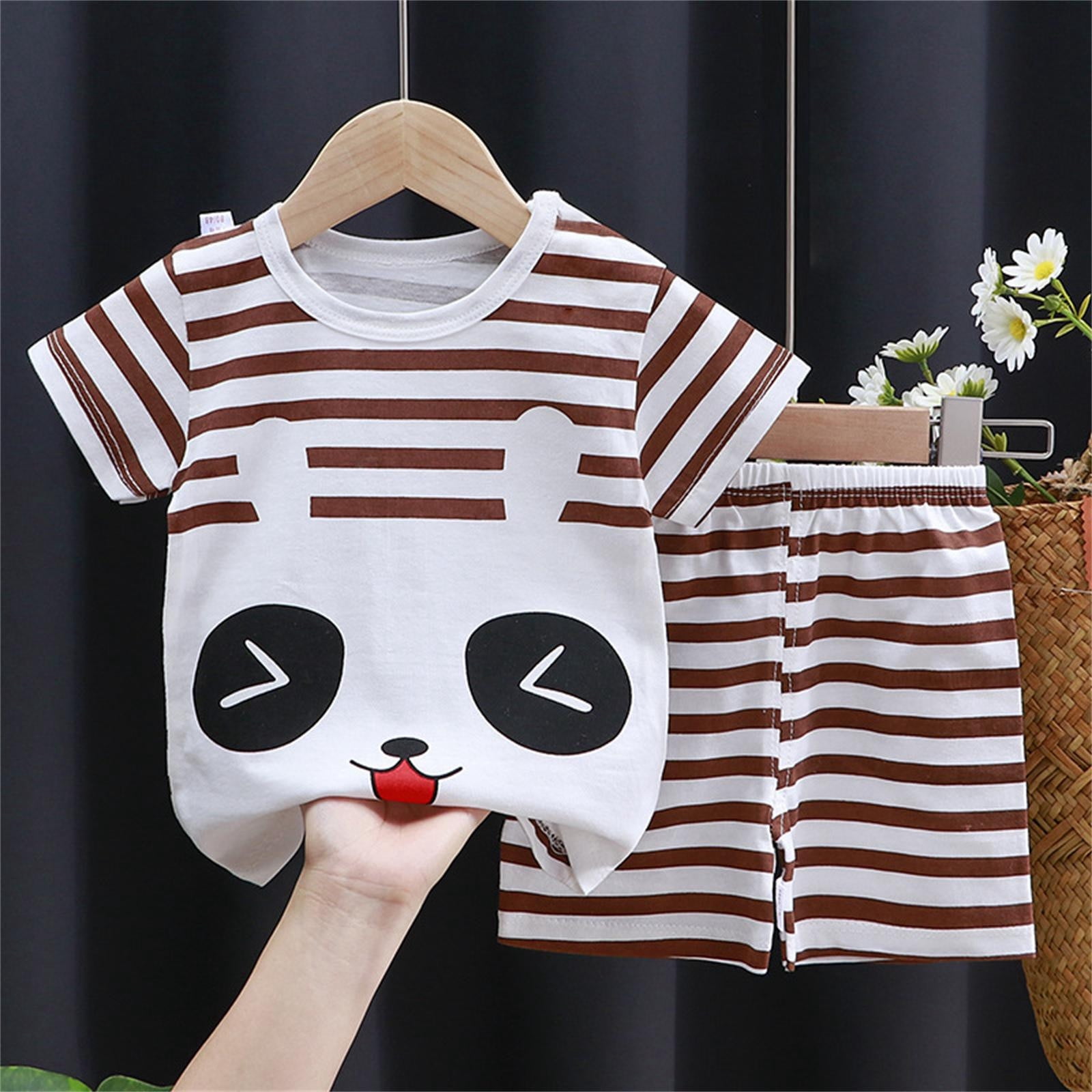 CHUOU Baby Boy Summer Clothes Cartoon Print Short Sleeve T Shirts ...