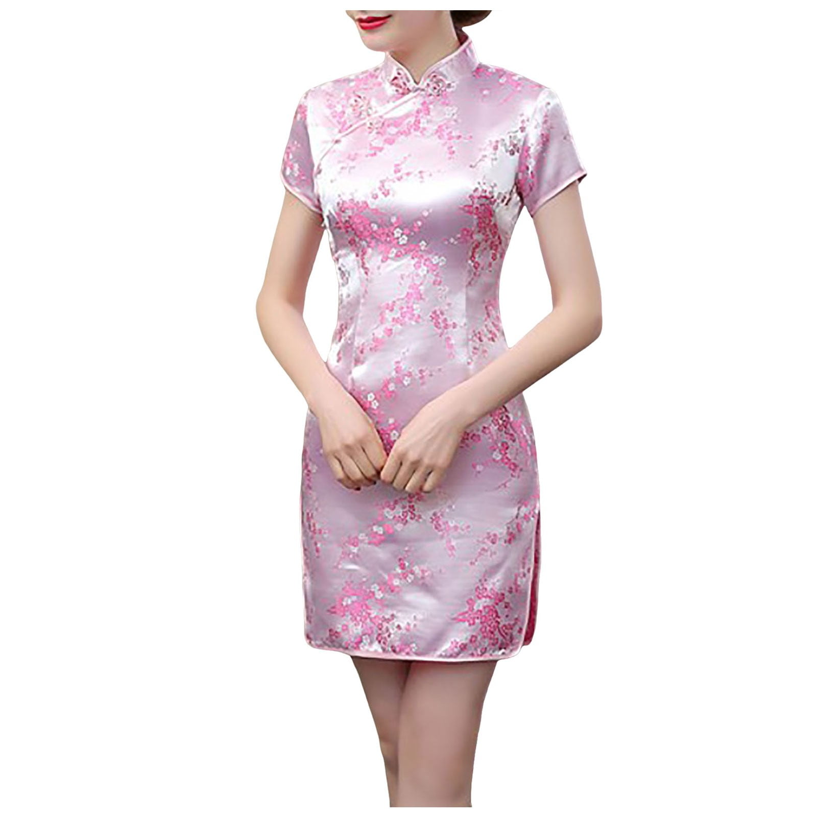 CHUOU Dresses for Women Short Sleeve Turtle Neck Bodycon Mini Dress ...