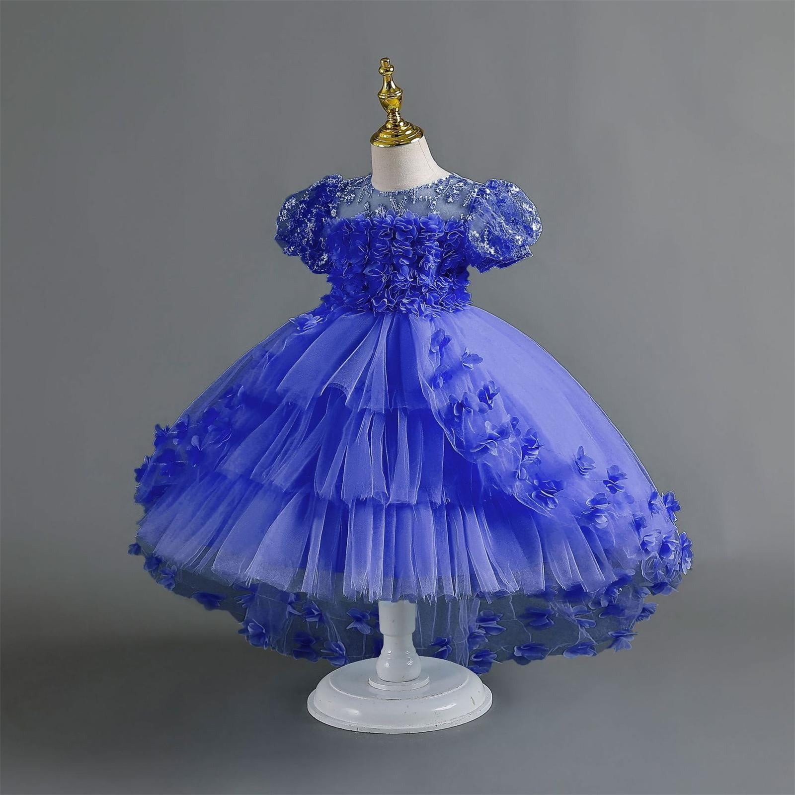 CHUOU Flower Girls Tulle Dress Bridesmaid Sparkle Wedding Pageant ...