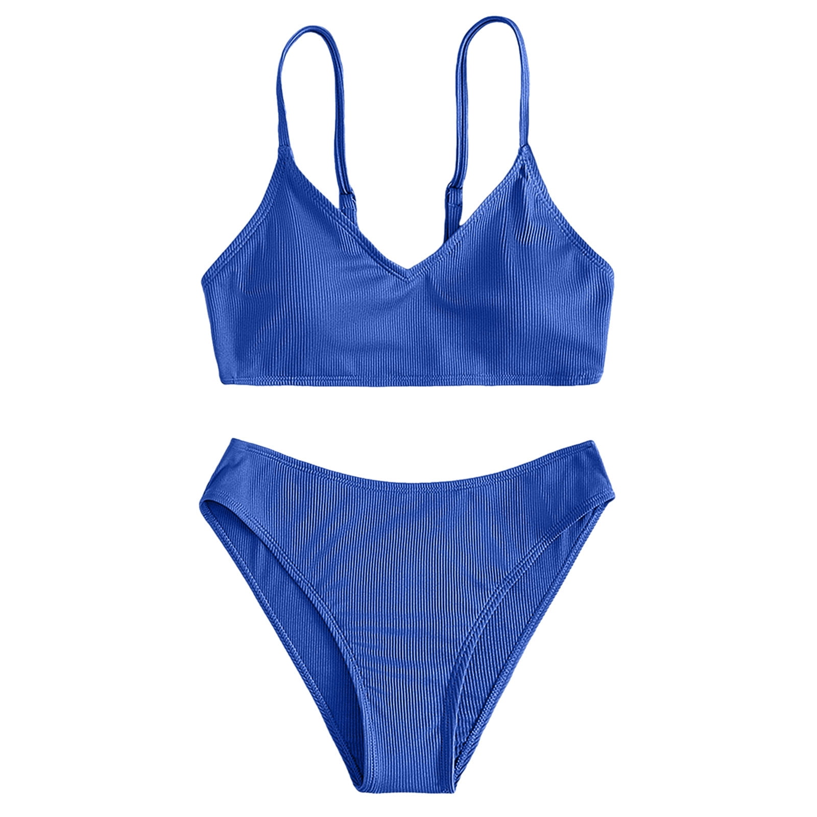 CHUOU Girls' Swimsuits Two-Piece V-Neck Bikini Swimsuit Kids Bikini For ...