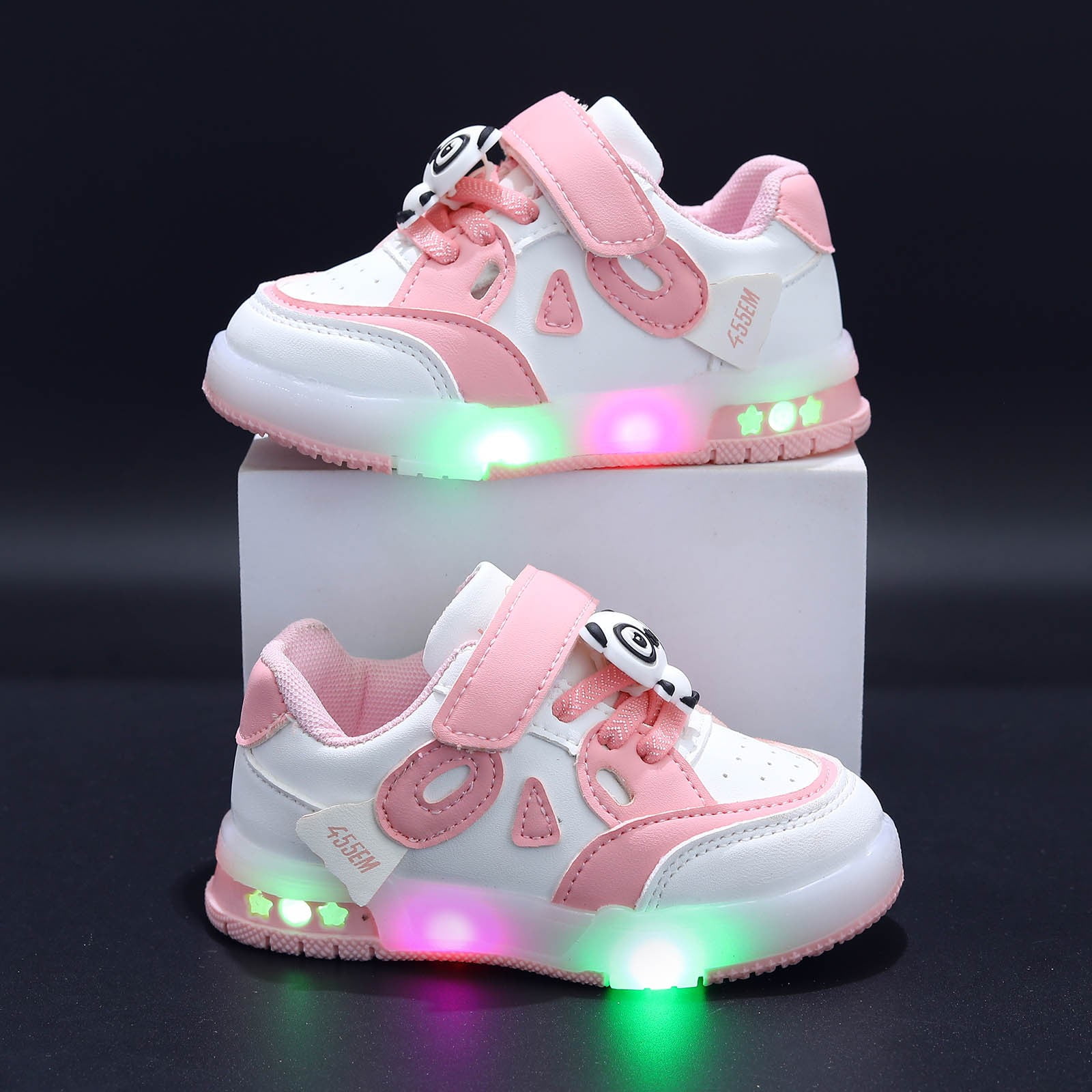 CHUOU LED Light Up Shoes For Girls Toddler Walking Shoes Girls Kids ...