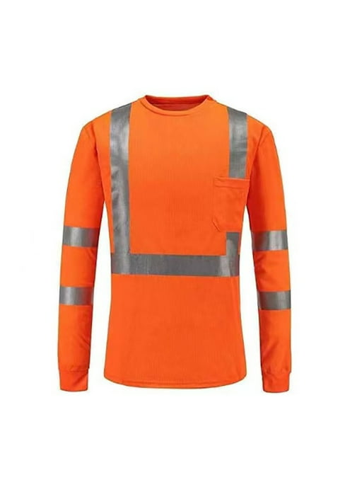 1/2/3/4 Pack High Visibility Shirts for Men Hi Vis Reflective Safety ...