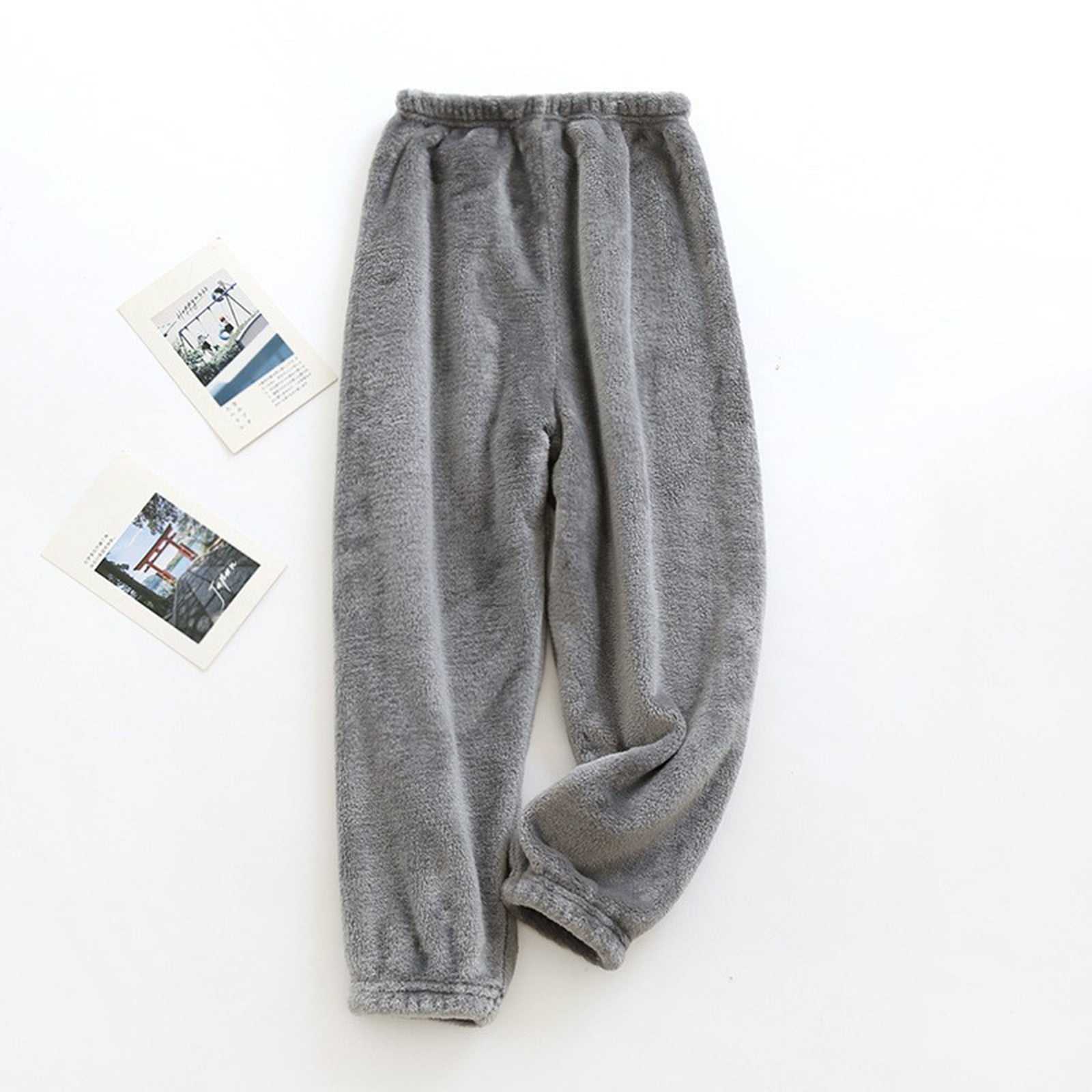 CHUOU Pajamas Kids Girls Solid Flannel Pajama Pants Soft Home Pants ...