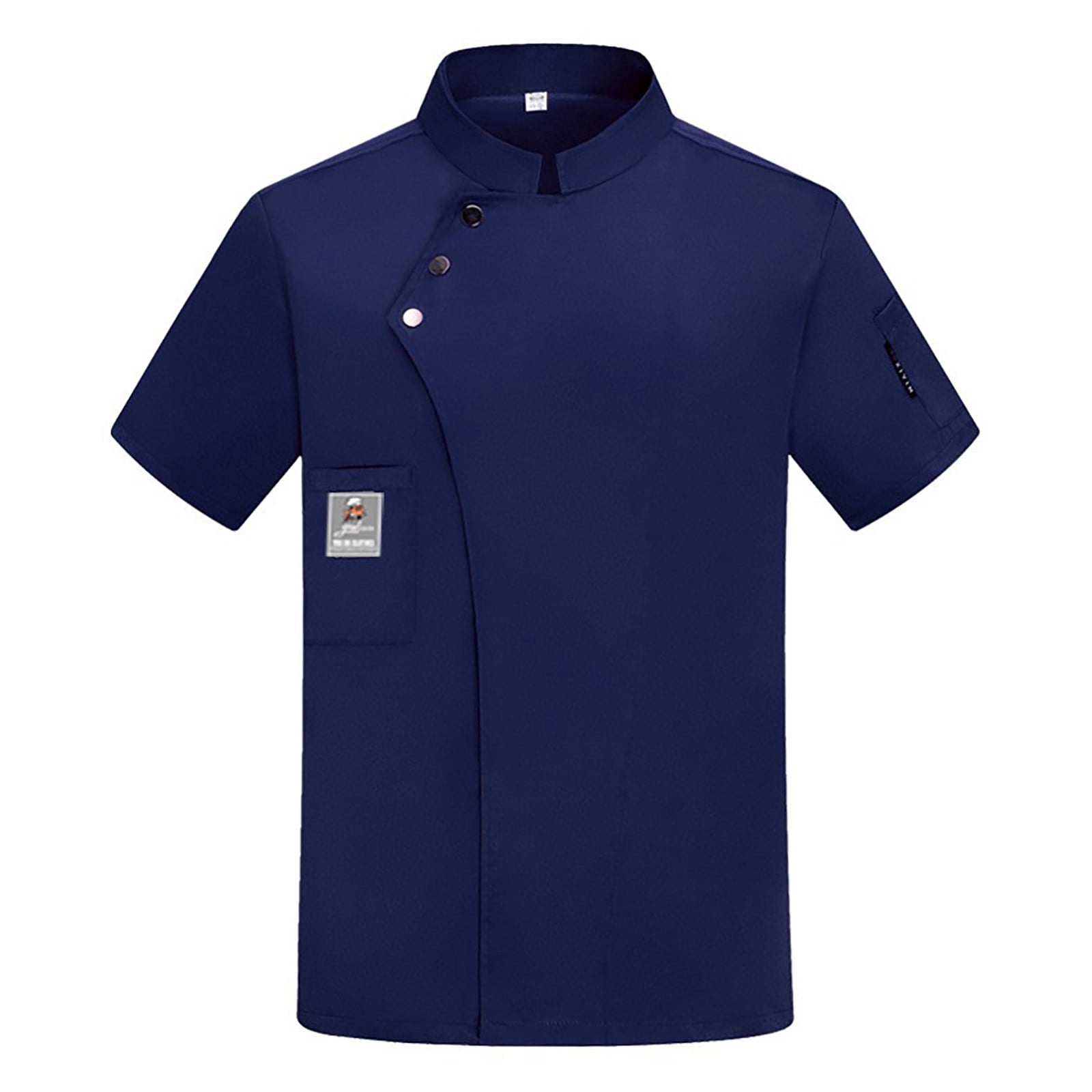 CHUOU Unisex Men's Chef Coat Jacket Women Kitchen Restaurant Cooking ...