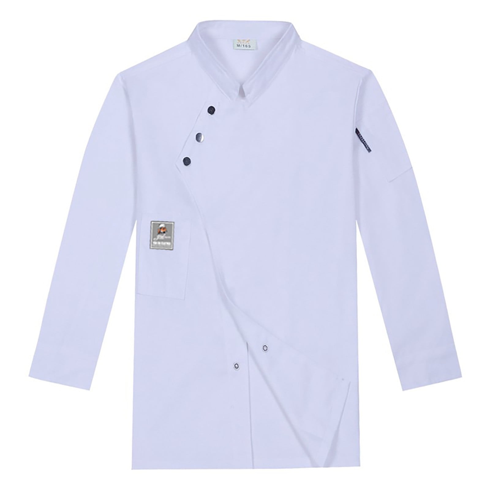 CHUOU Unisex Men's Long Sleeve Chef Coat Jacket Women Kitchen ...