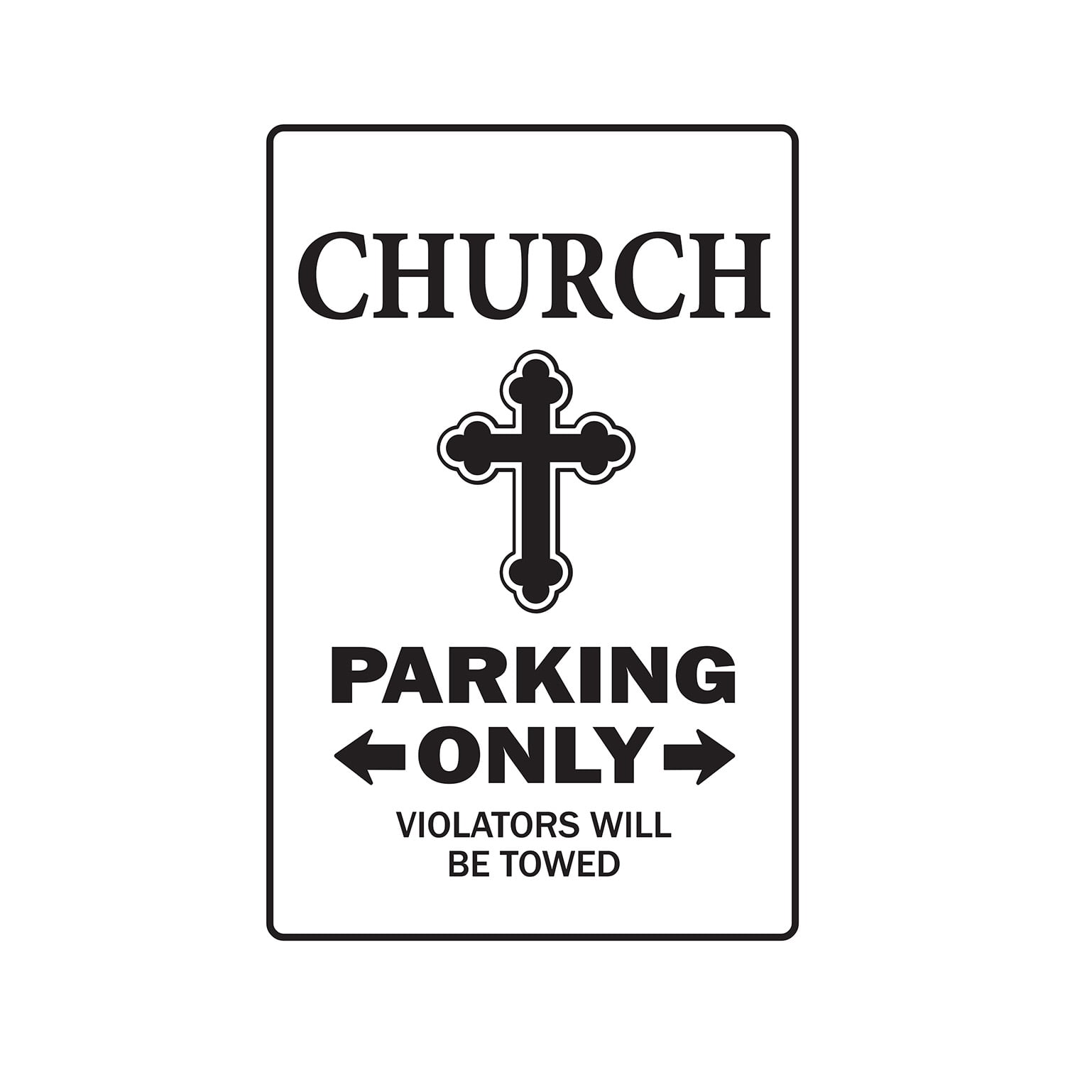 CHURCH Aluminum Sign Aluminum Signs worship catholic minister pastor ...