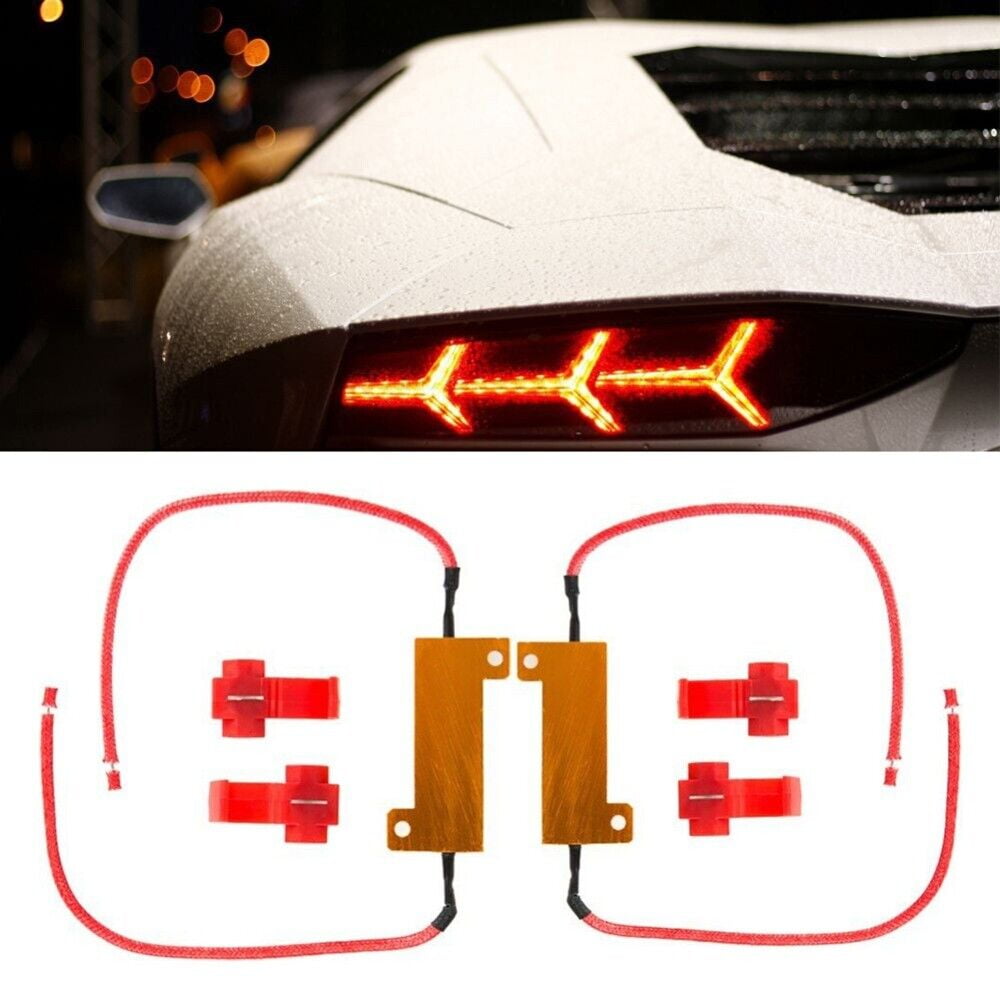 CHUSYYRAY 2x 7443 Load Resistor Adapter LED Turn Signal Hyper Flash ...