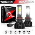 CHUSYYRAY 4-Sides 9012 HIR2 LED Headlight Bulbs Kit High Low Beam Super ...