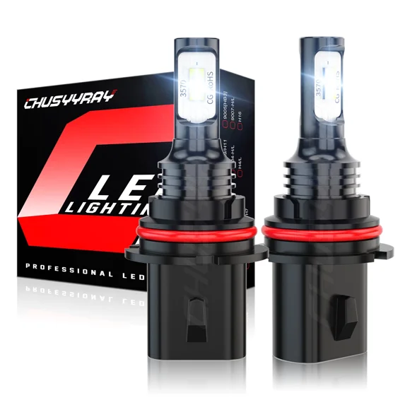 CHUSYYRAY 9007/HB5 LED Headlights LED Light Bulbs Kit High Low Beam ...