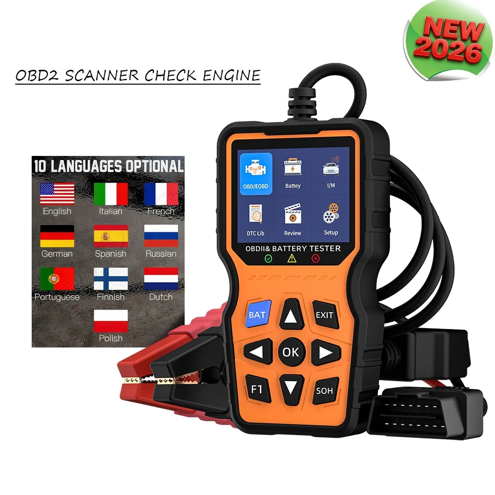 CHUSYYRAY Car OBD2 Scanner Code Reader Check Engine Diagnostic Tool ...