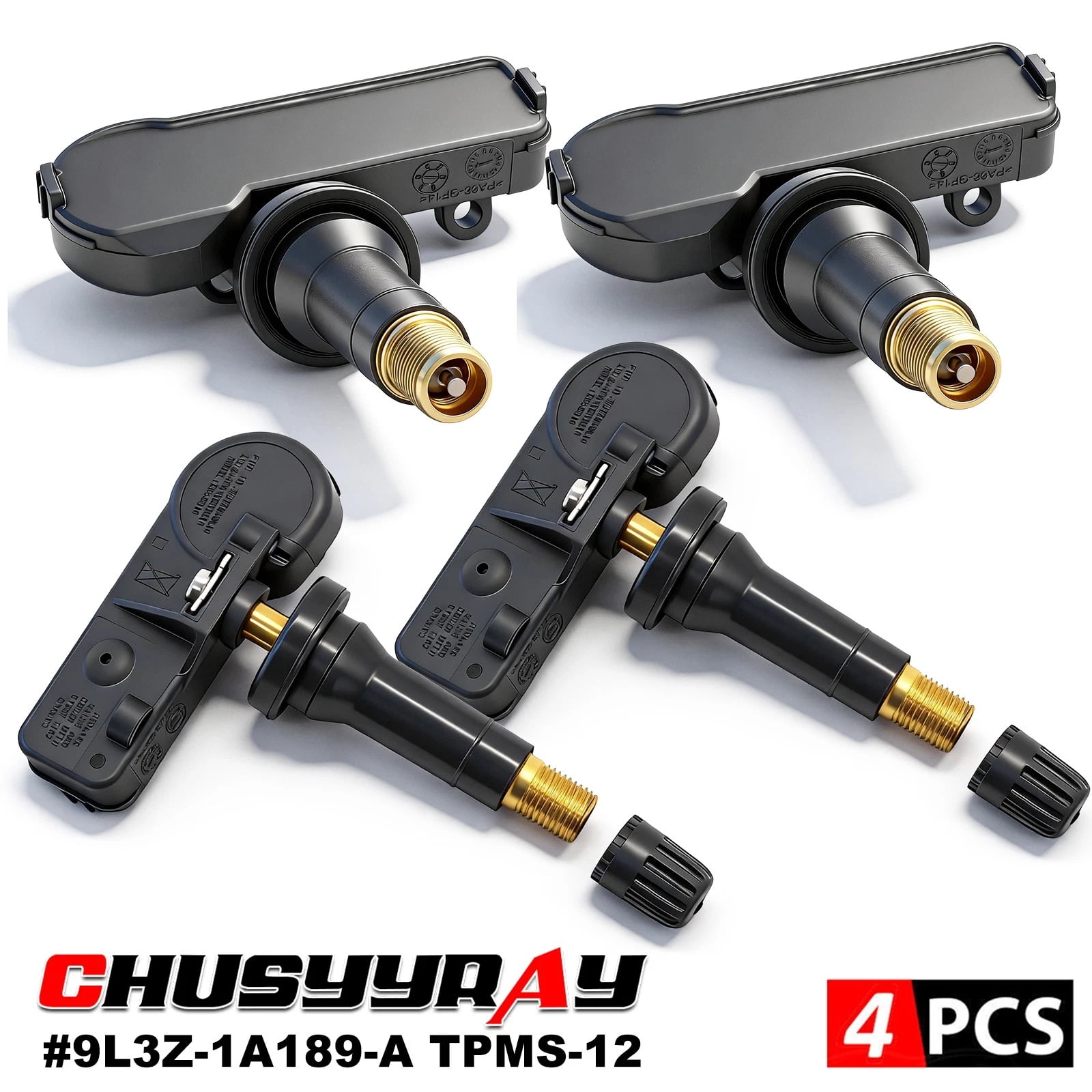 CHUSYYRAY Car Tire Pressure Monitoring Sensor 9L3Z-1A189-A TPMS-12 ...